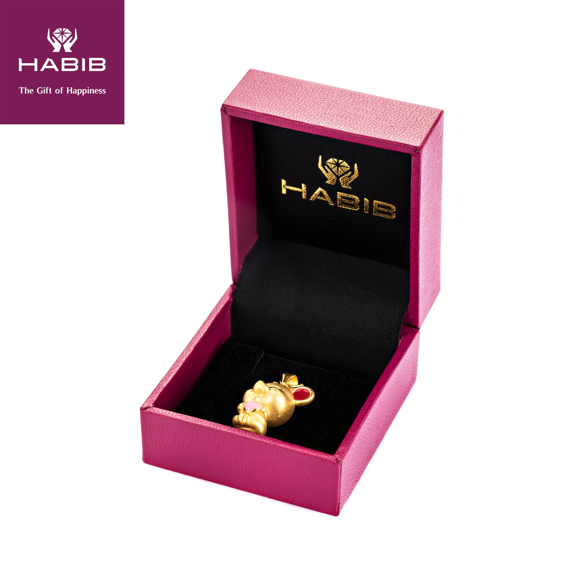 Cherish Mini Rat 999/24K Gold Pendant (1.94G) | HABIB Jewels