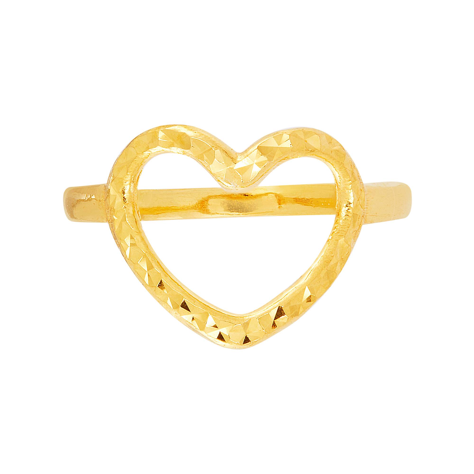 916/22K Yellow Gold Ring (Heart) R5460923(C)