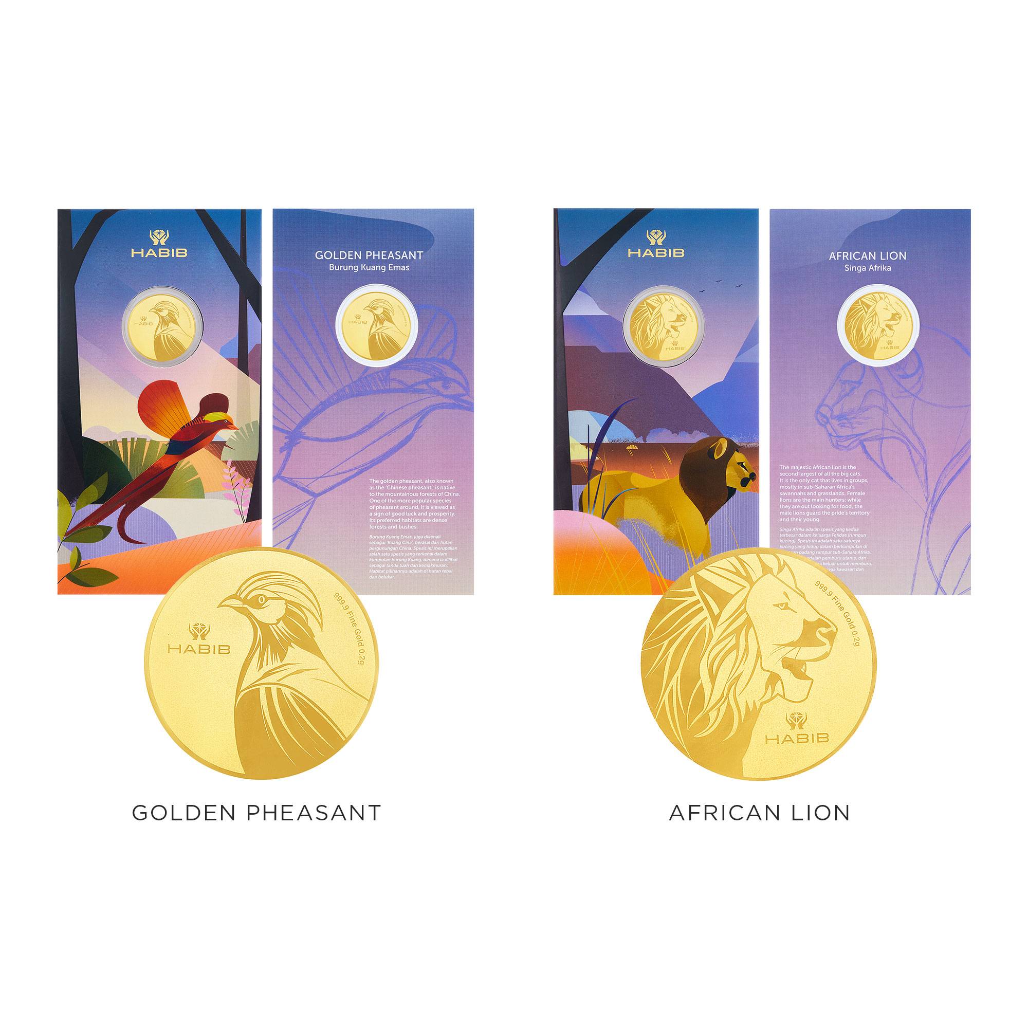 HABIB x Zoo Negara Collection 2023 | 999.9 Gold Wafer Coin (0.20g)