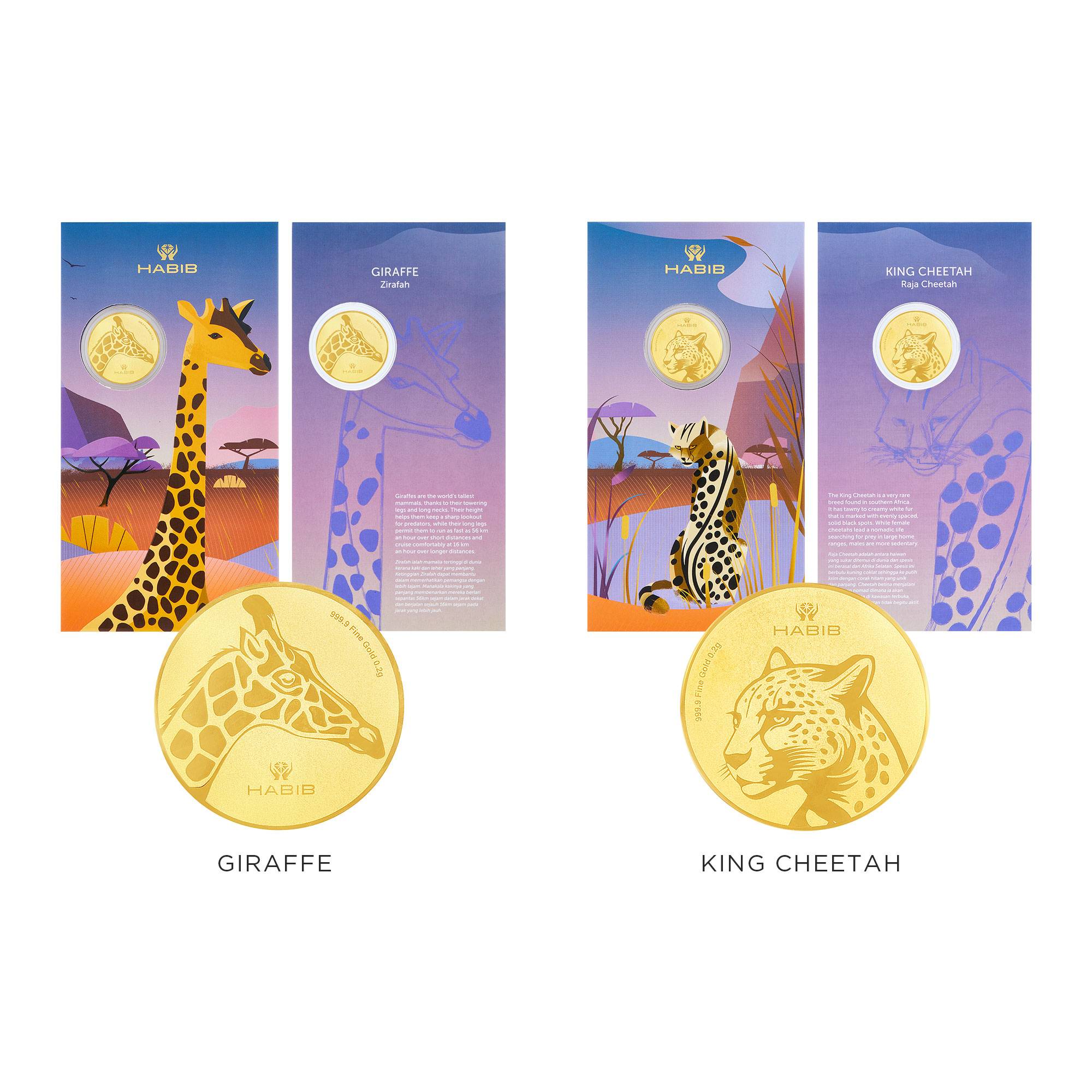 HABIB x Zoo Negara Collection 2023 | 999.9 Gold Wafer Coin (1.20g)