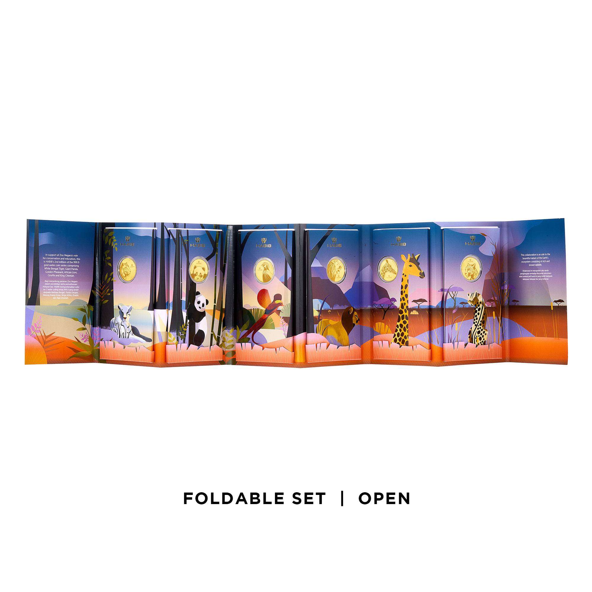 HABIB x Zoo Negara Collection 2023 | 999.9 Gold Wafer Coin (1.20g)