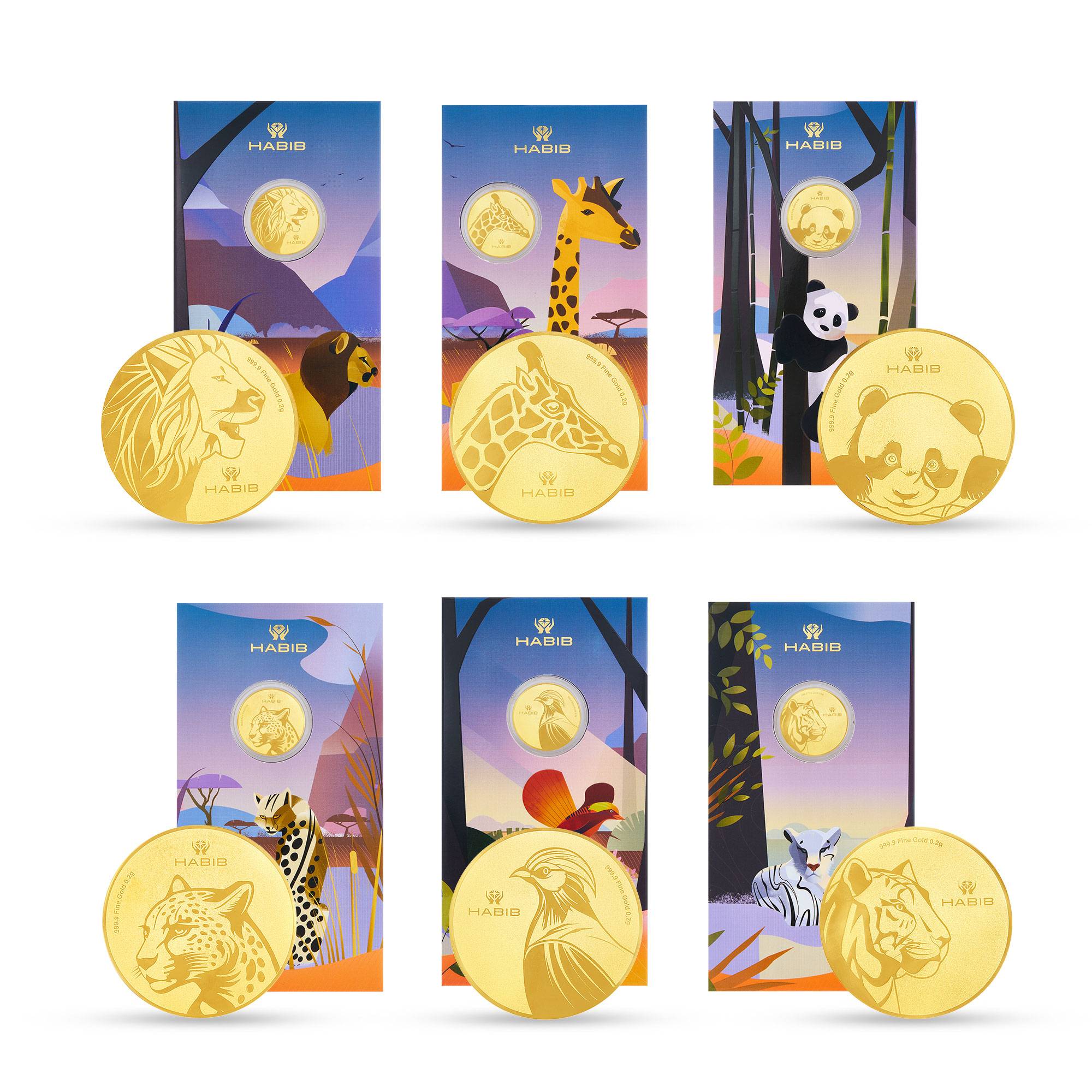 HABIB x Zoo Negara Collection 2023 | 999.9 Gold Wafer Coin (1.20g)