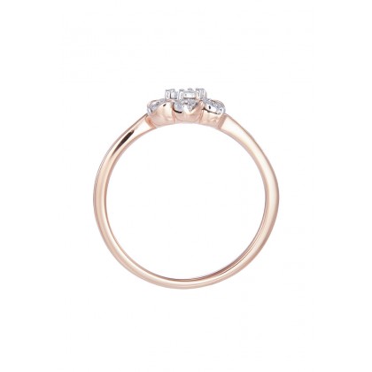 Diamond Ring in 375/9K Rose Gold 263900322