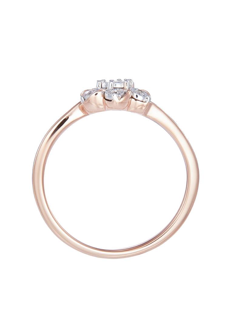 Diamond Ring in 375/9K Rose Gold 263900322