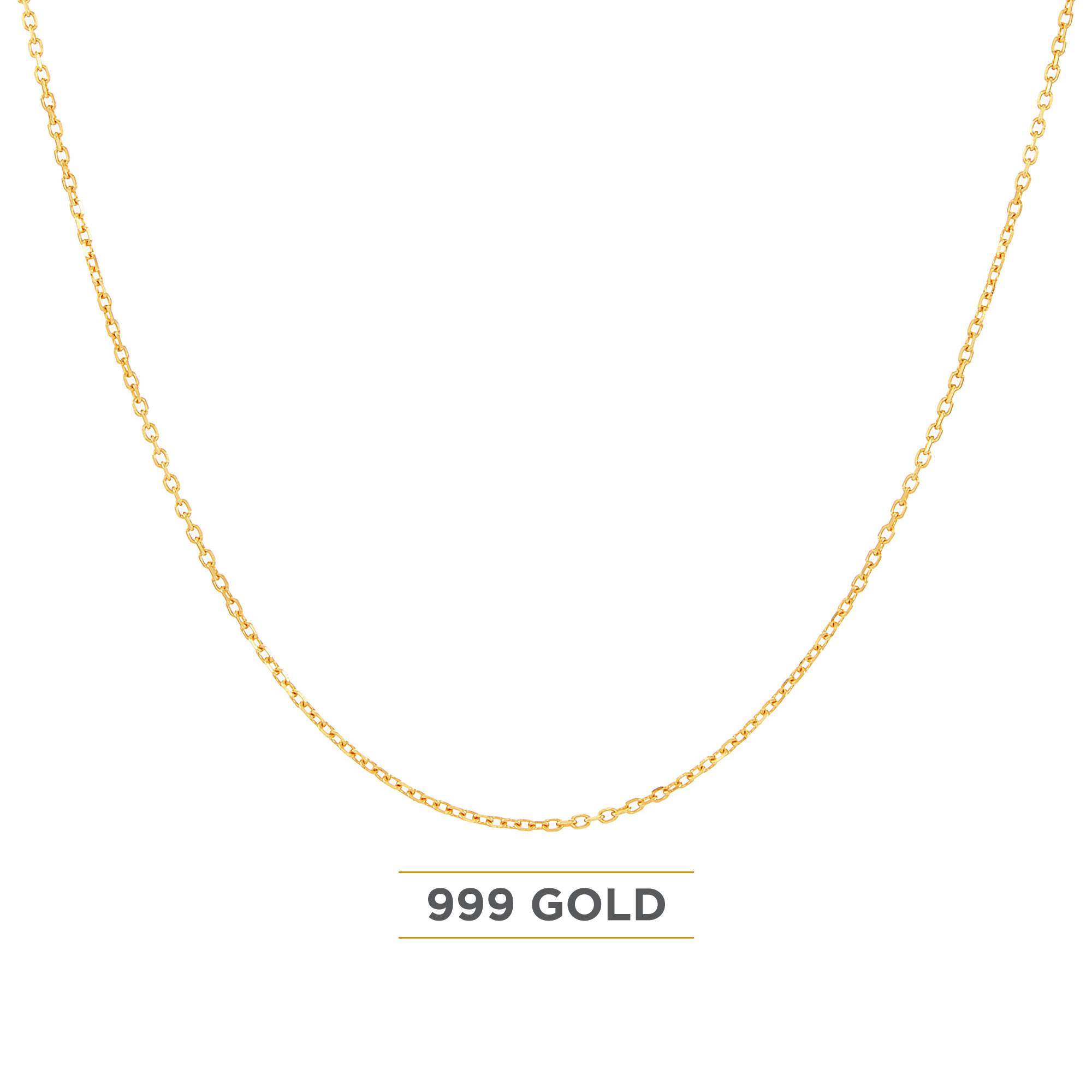 999/24K Yellow Gold Necklace WWGC1161123