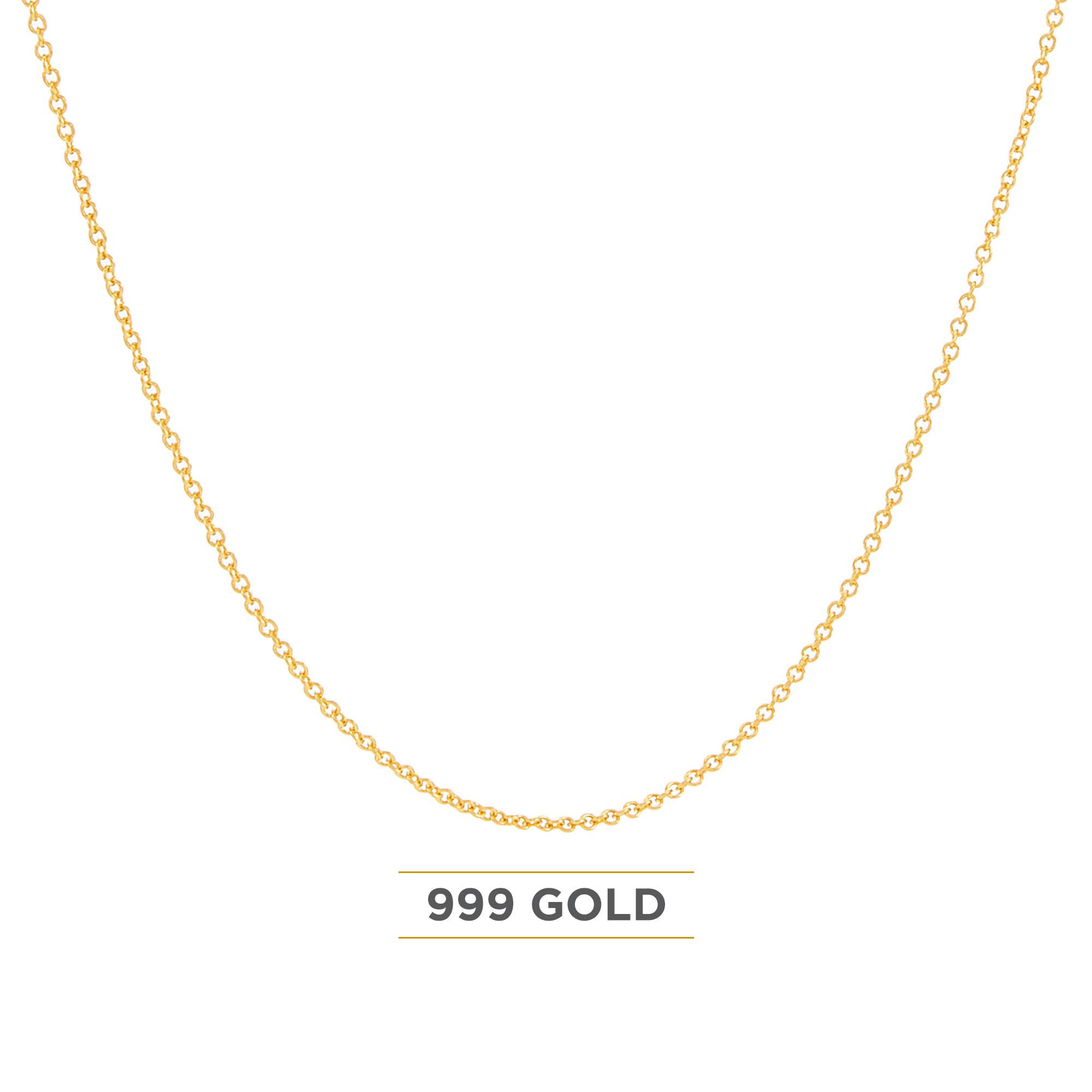 999/24K Yellow Gold Necklace WWGC1171123