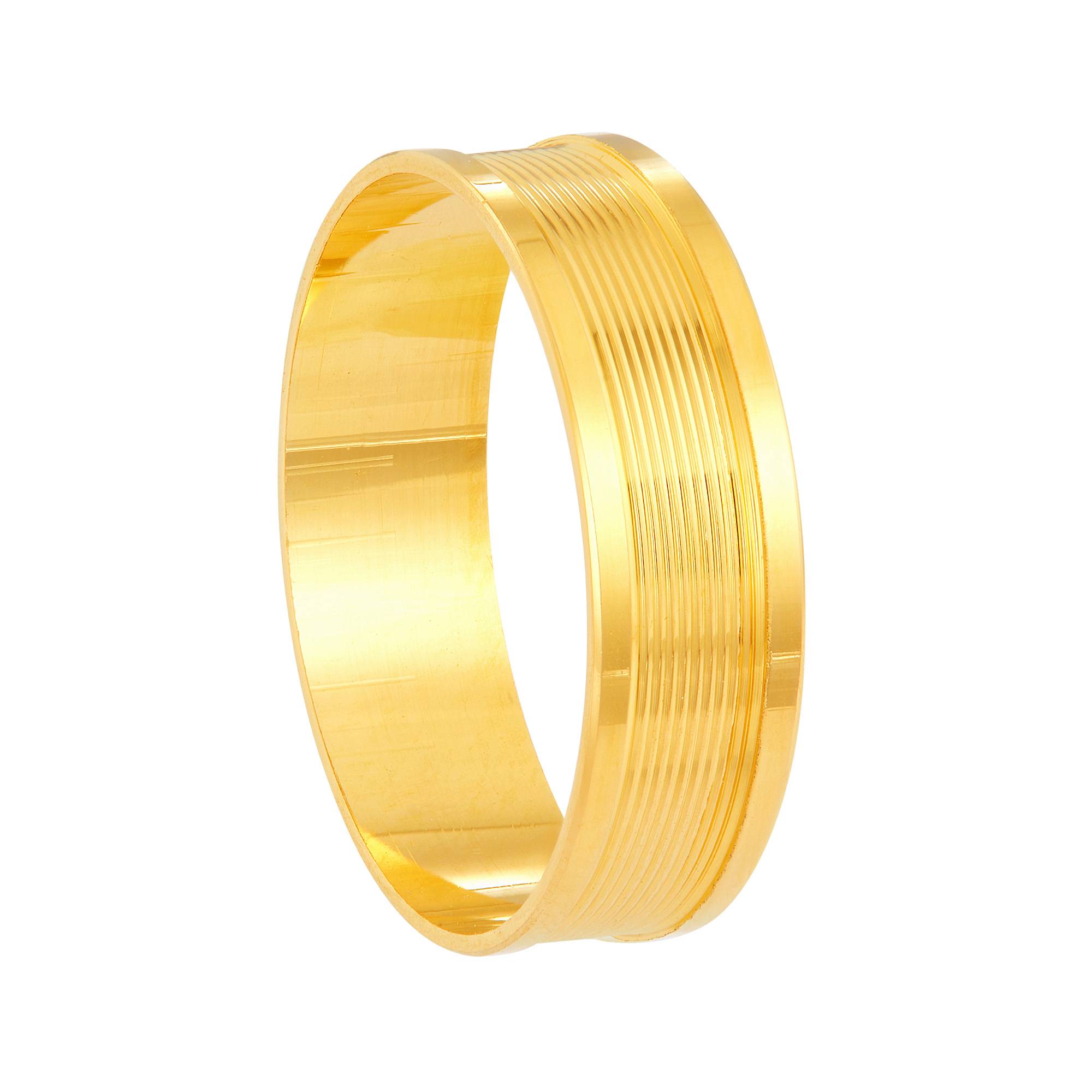 916/22K Yellow Gold Band Ring (Belah Rotan) KT161123