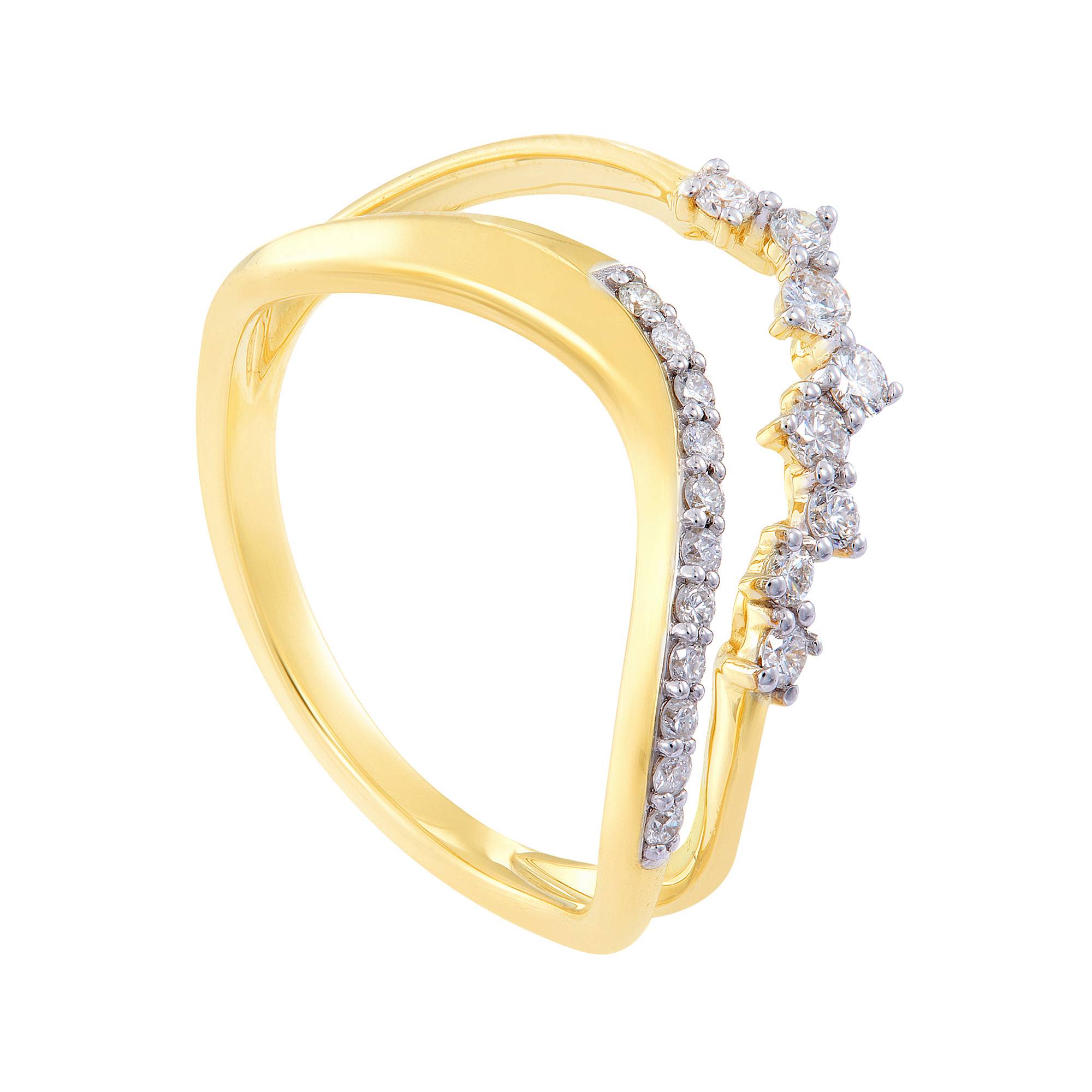 CHIC | Diamond Ring in 375/9K Yellow Gold 267590923