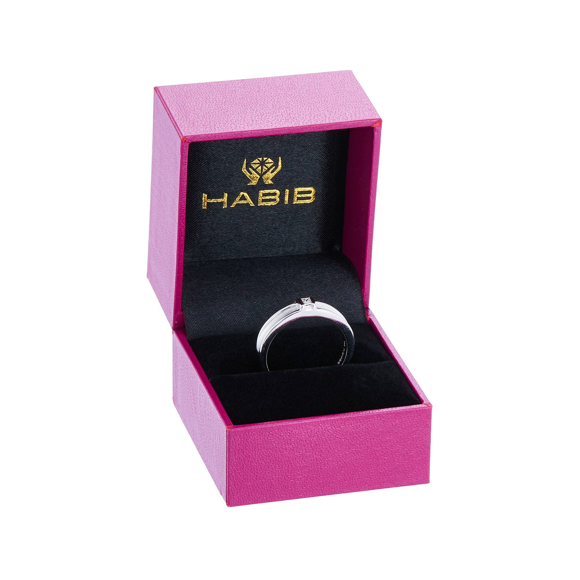 Princess Cut Diamond Men's Ring in 925 Silver Palladium A05760323(PLD)