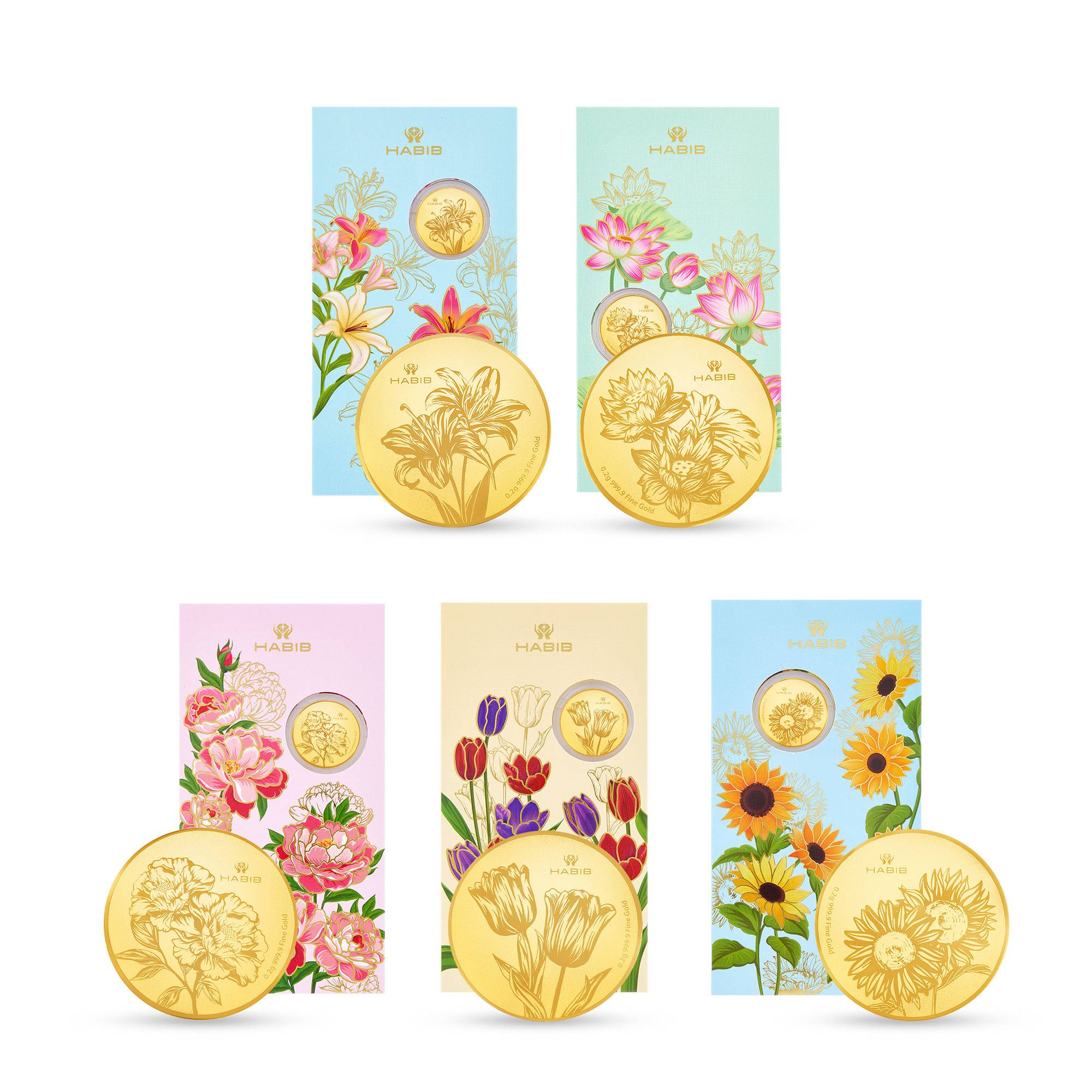 Bloom 2.0 Collection | 999.9 Gold Wafer Coin (0.20G)