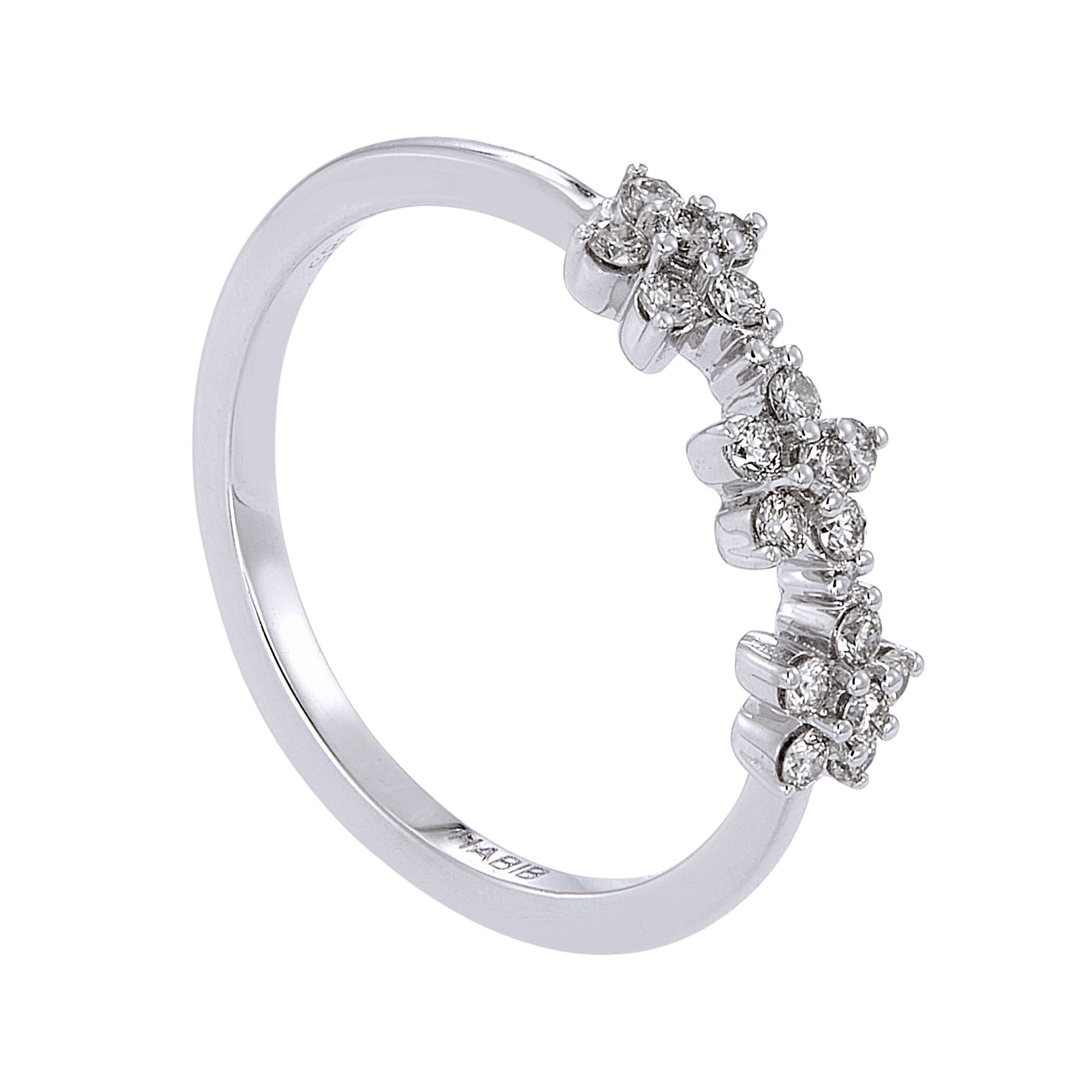 Diamond Ring in 585/14K White Gold 268481223