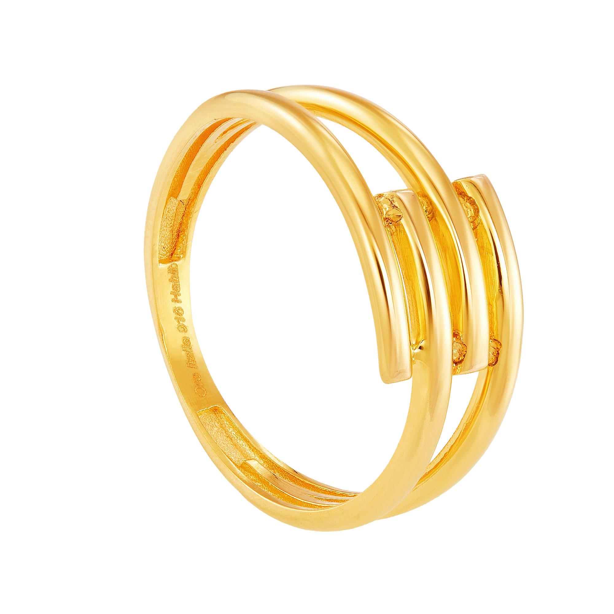 Oro Italia 916 Yellow Gold Ring GR52581023