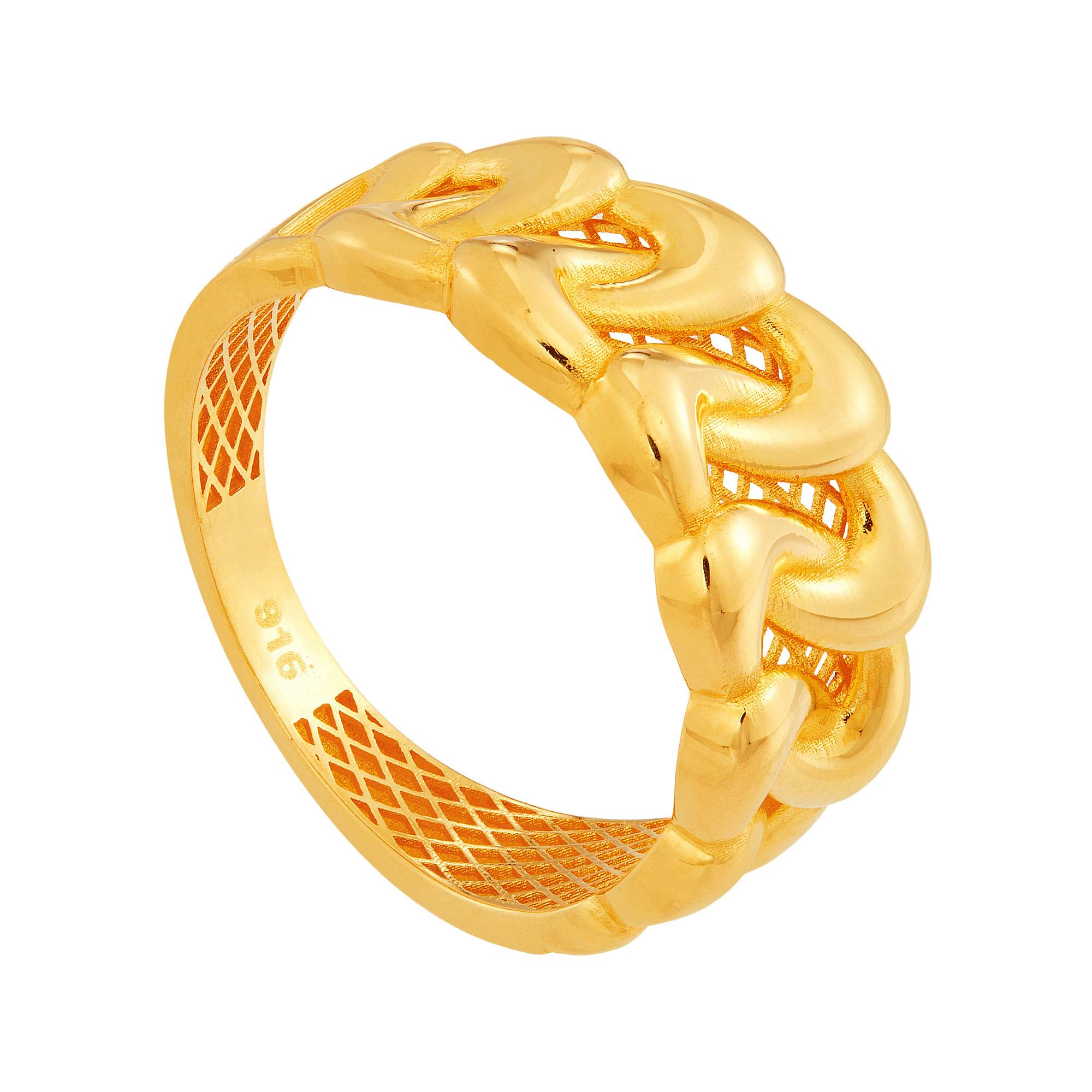 916/22K Yellow Gold Ring HBR40124