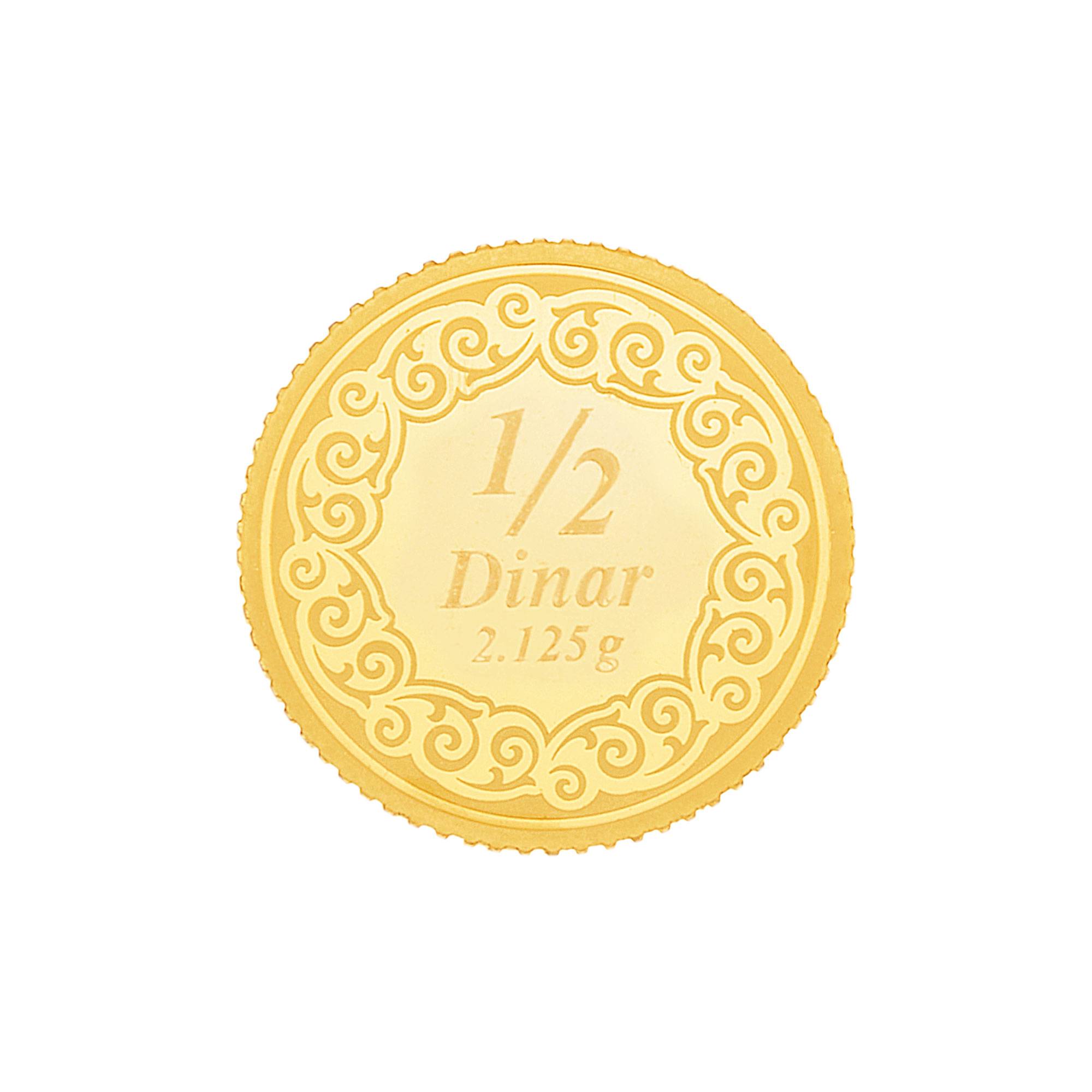 HABIB 1/2 Dinar 2.125g 999.9 Gold (Maroon) - Manufactured By LBMA Goods ...