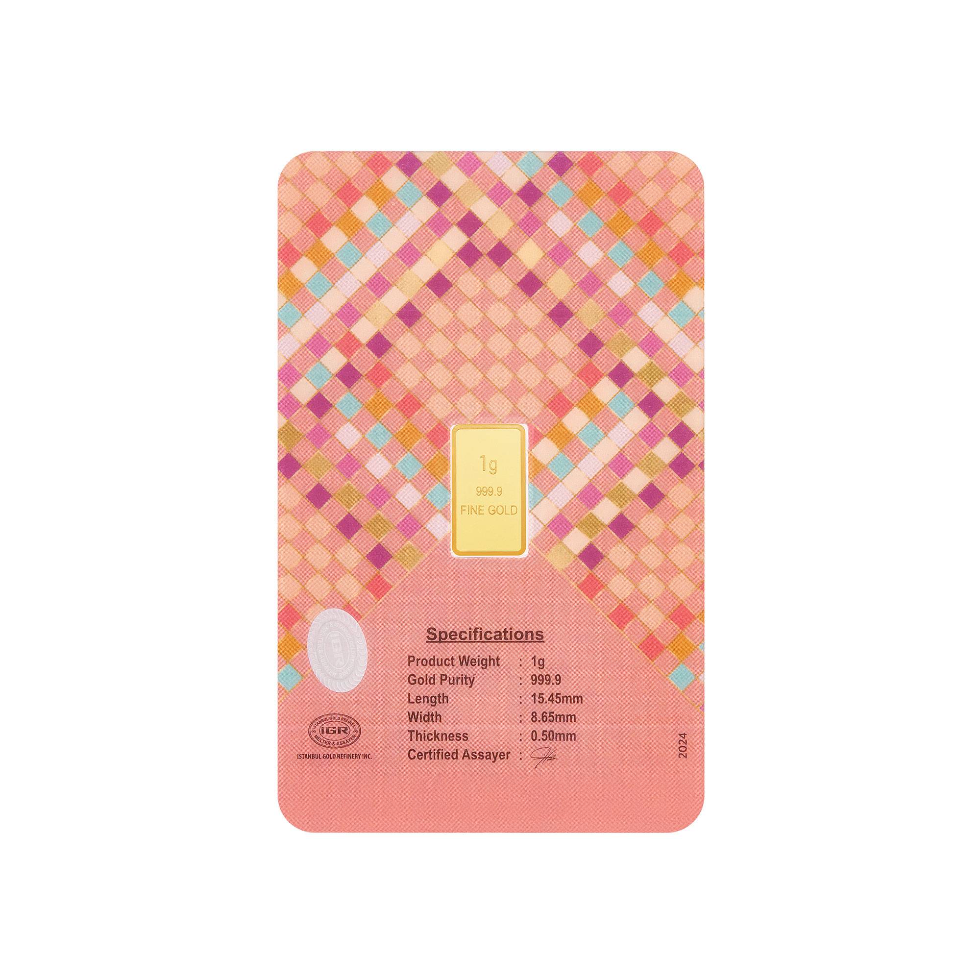 HABIB 1g 999.9 Gold Bar (Anyaman) - Accredited By London Bullion Market Association (LBMA)