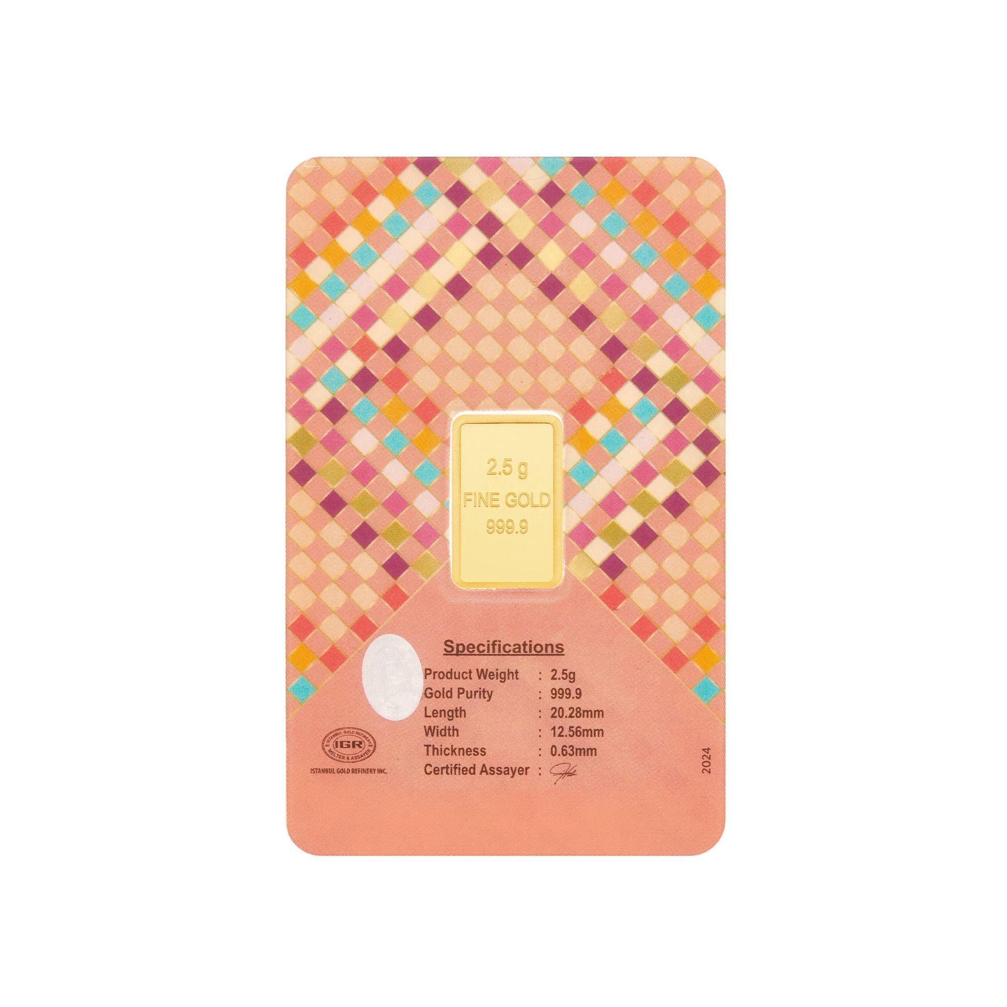 HABIB 2.5g 999.9 Gold Bar (Anyaman) - Accredited By London Bullion ...