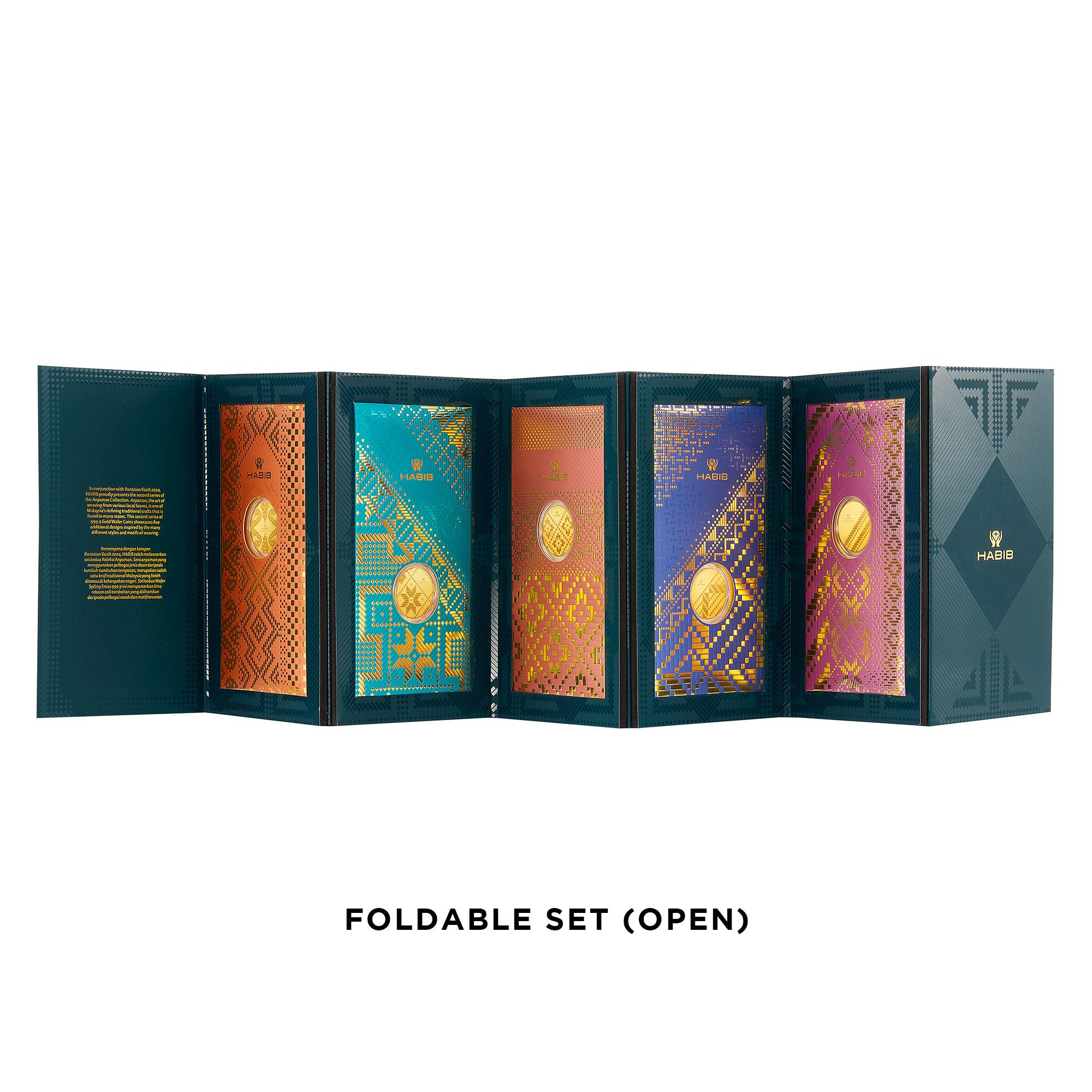 HABIB Anyaman 2.0 Collection Set | 999.9 Gold Wafer Coin (1.00g)