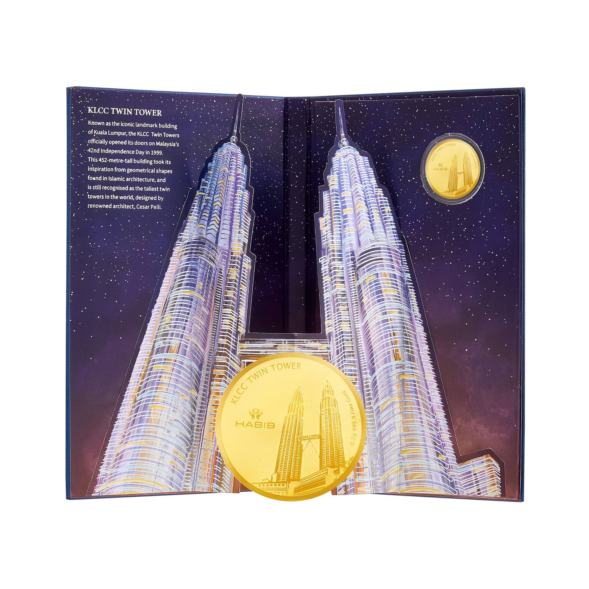 HABIB KLCC Twin Tower | 999.9 Gold Wafer Coin (0.20g)