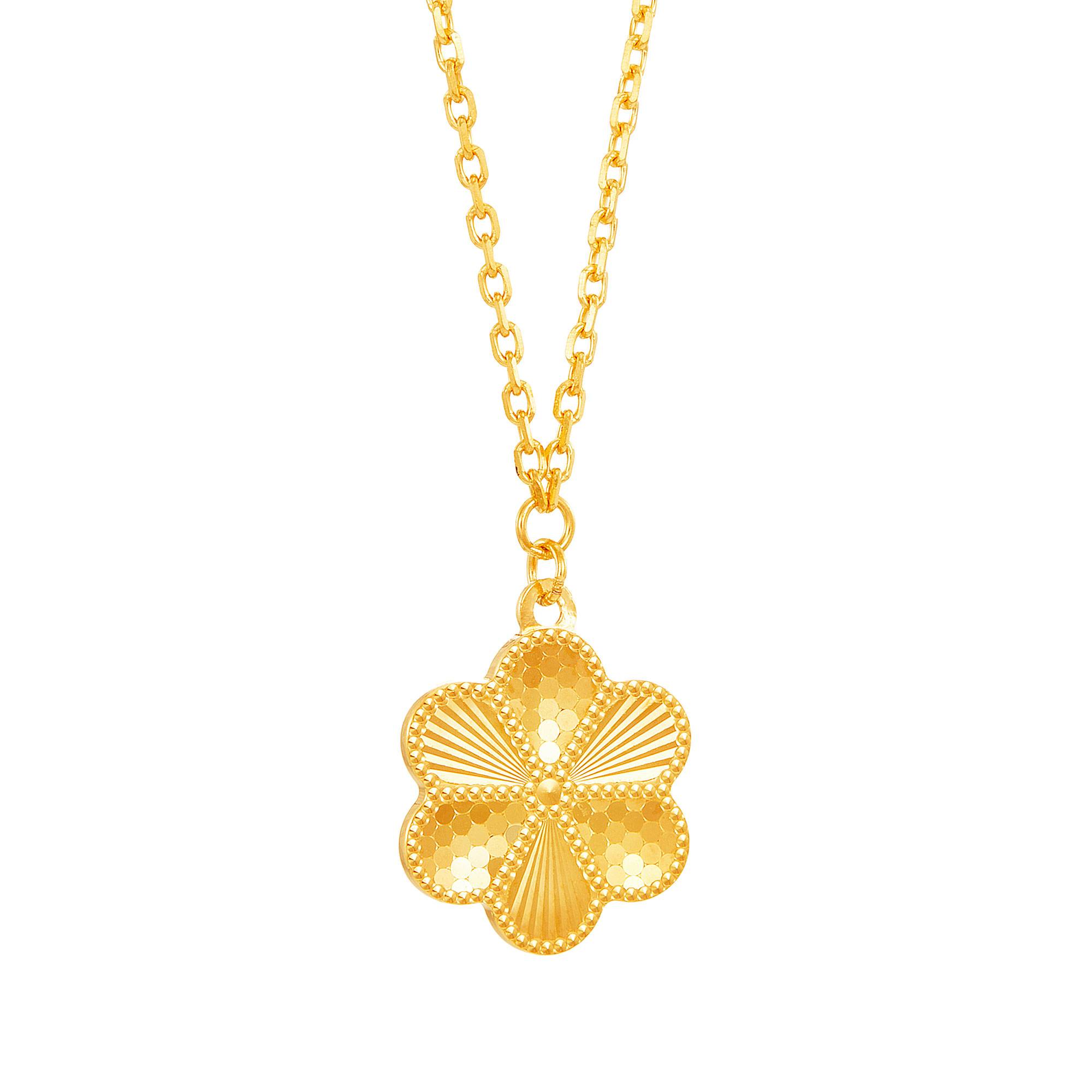 999/24K Yellow Gold Necklace WWGC1420524