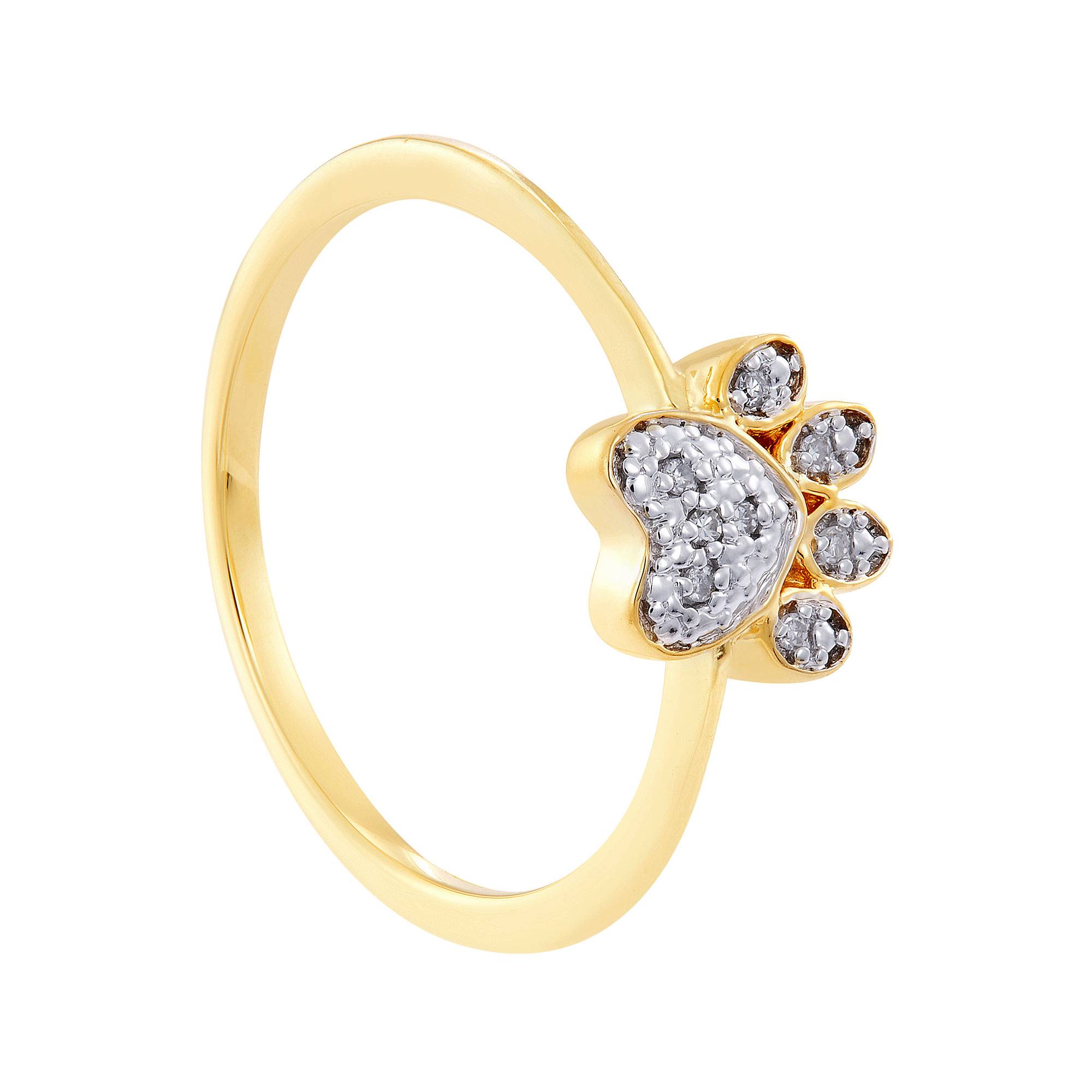 gold paw ring