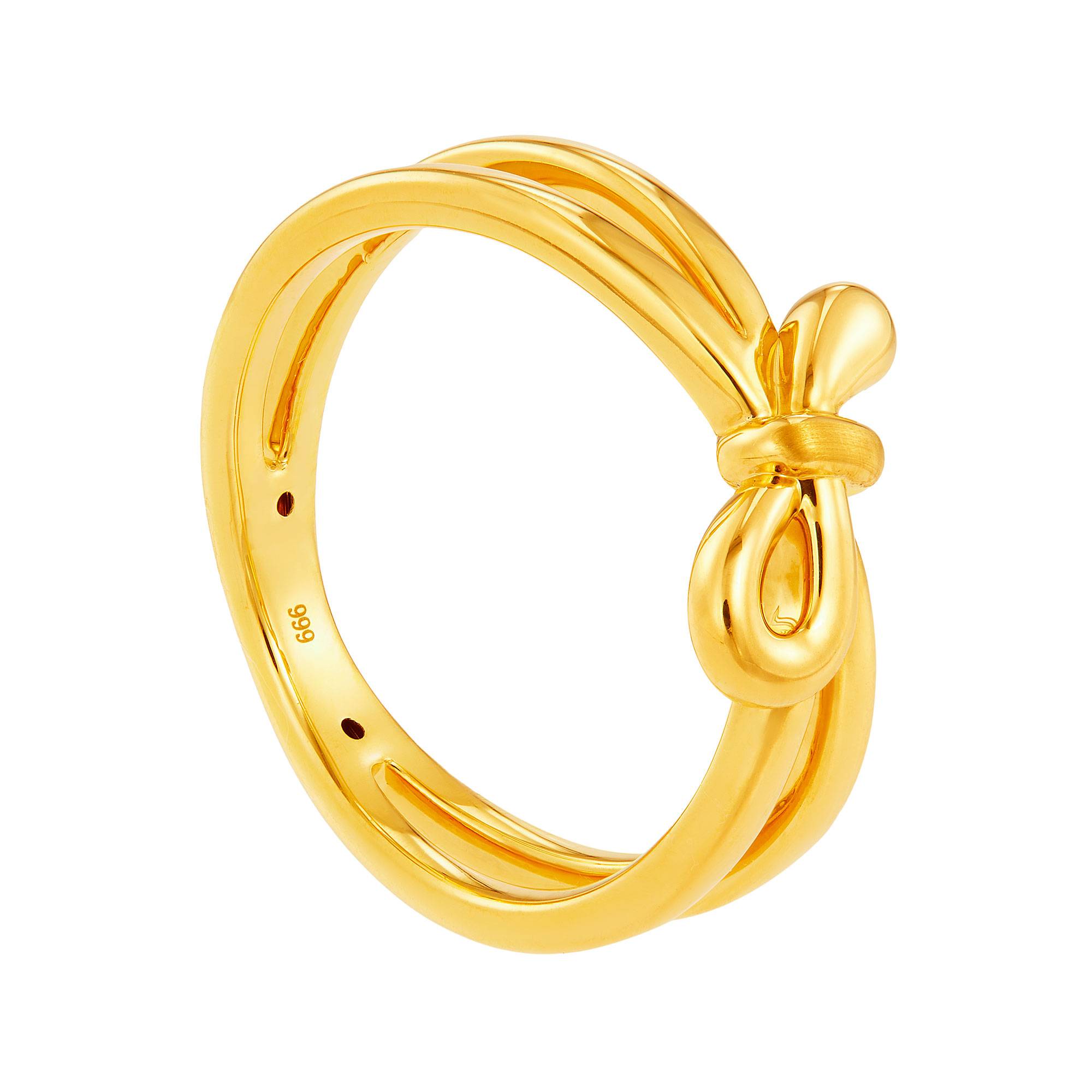 999/24K Yellow Gold Ring