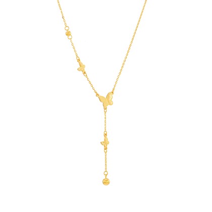 999/24K Yellow Gold Necklace 24XFYN040624
