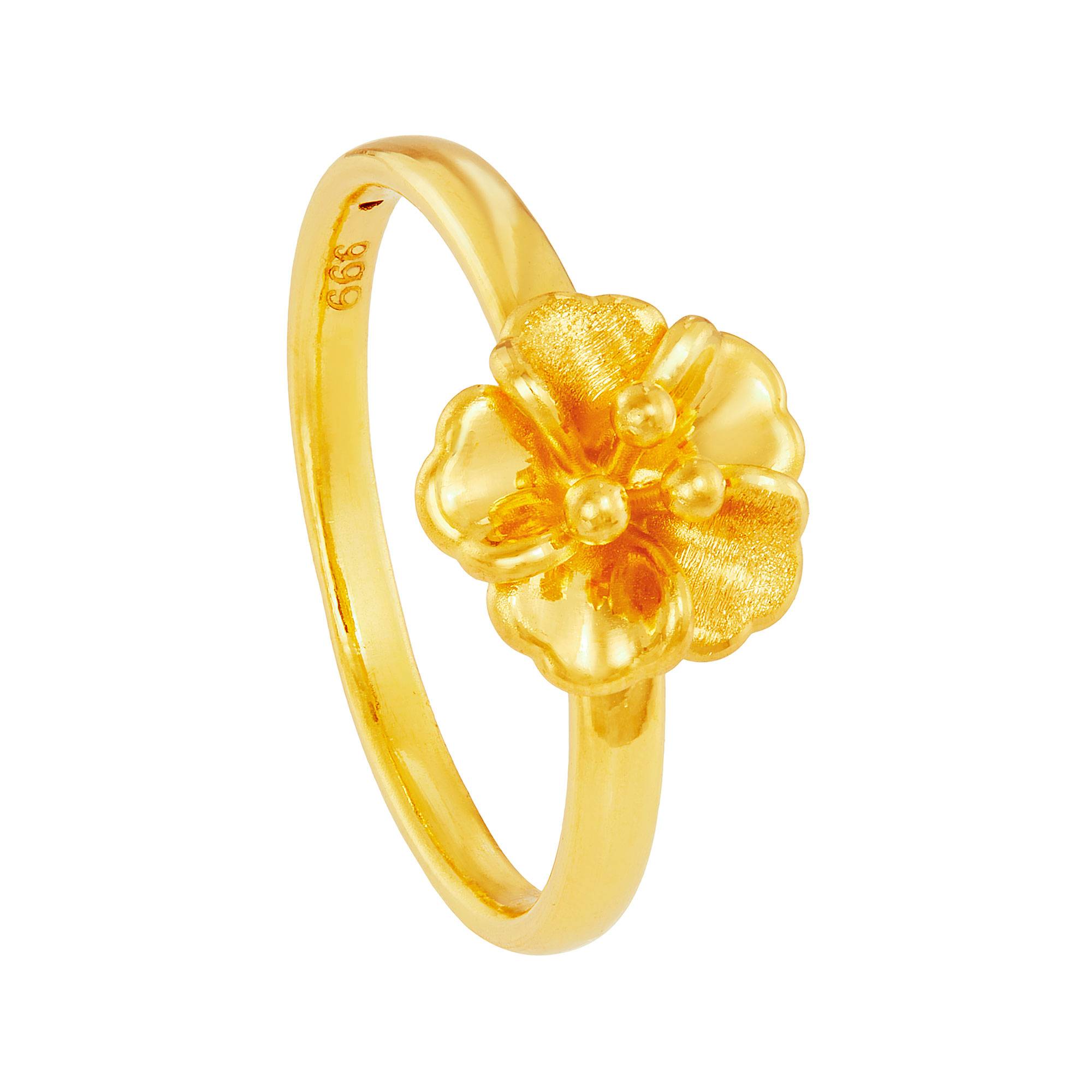 999/24K Yellow Gold Ring R9ABP0624(MP)