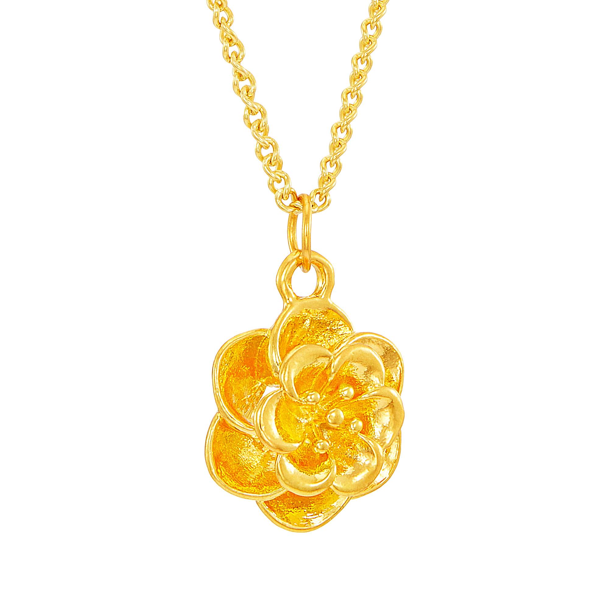 999/24K Yellow Gold Pendant 24CSP010824