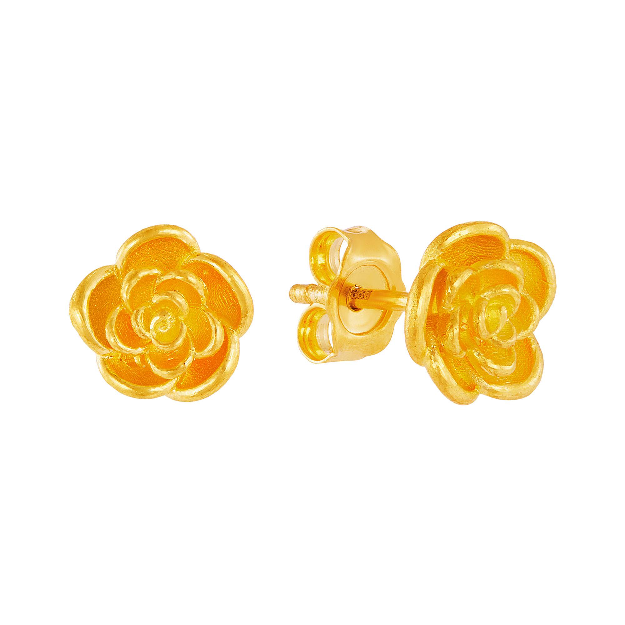 999/24K Yellow Gold Earrings WWGE490524