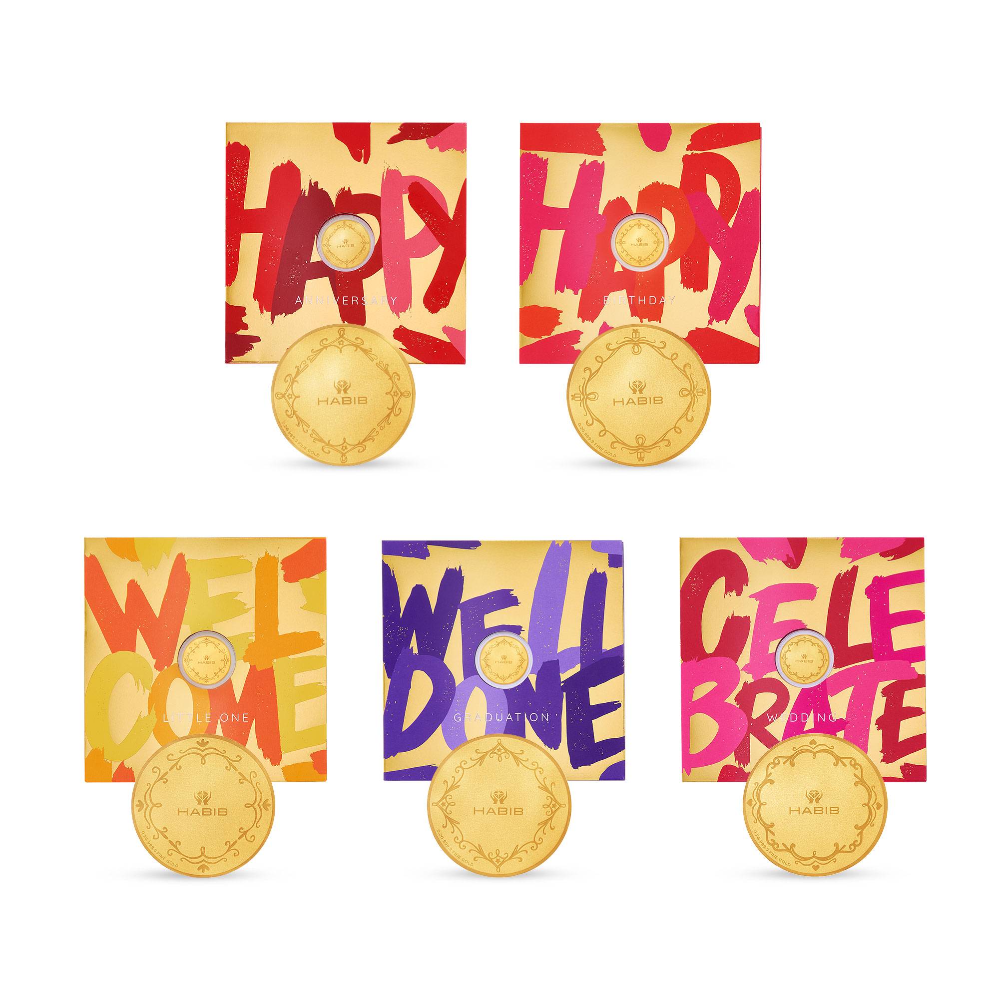 HABIB Joy Collection | 999.9 Gold Wafer Coin (0.20g)
