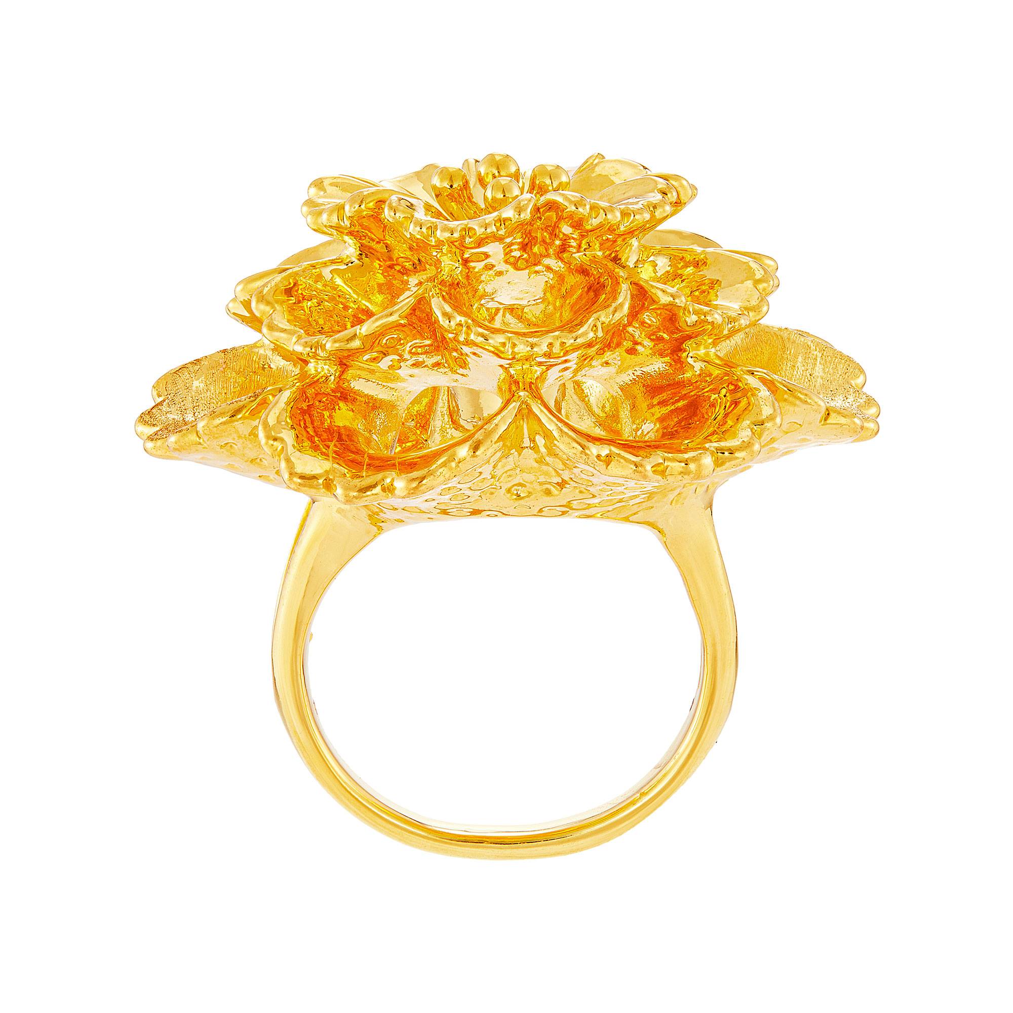 999/24K Yellow Gold Ring