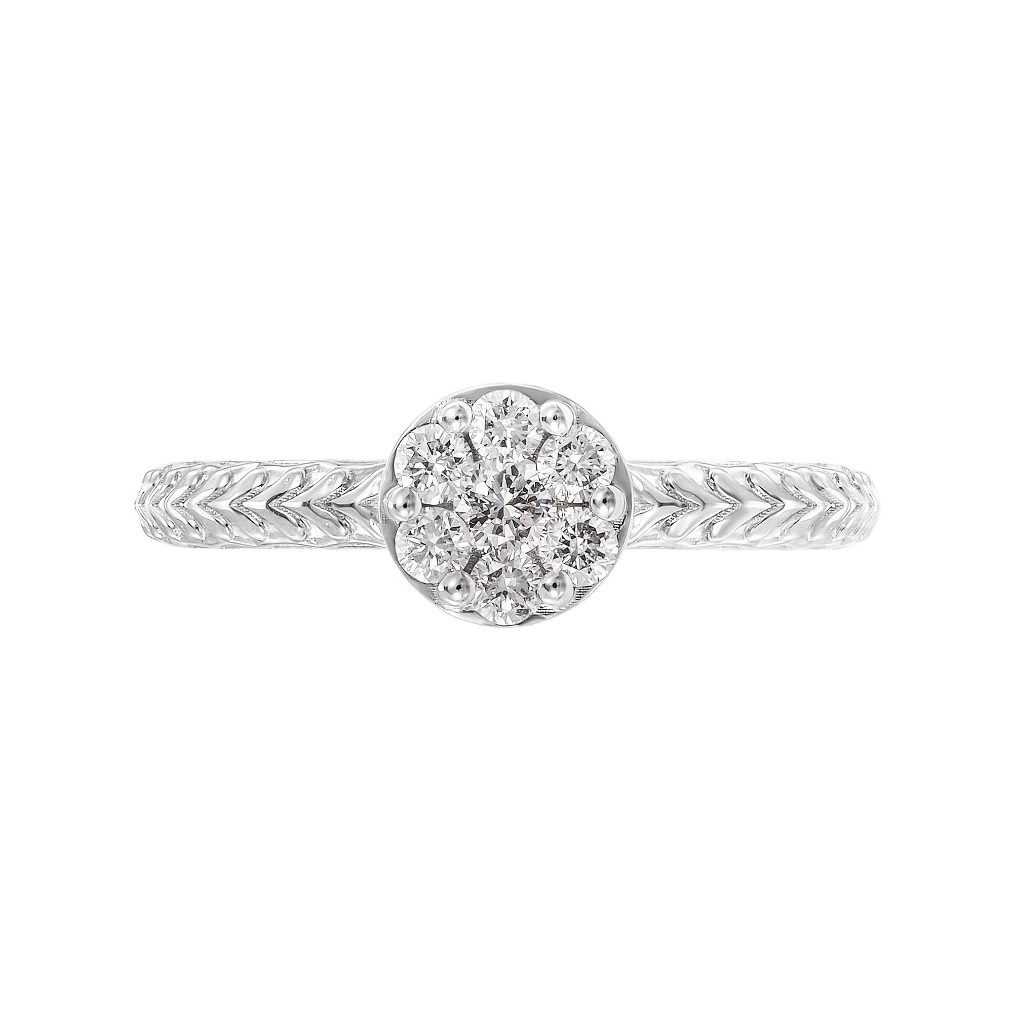 Round Diamond Ring in 375/9K White Gold 269430724(WG)