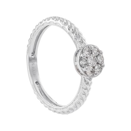 Round Diamond Ring in 375/9K White Gold 269430724(WG)