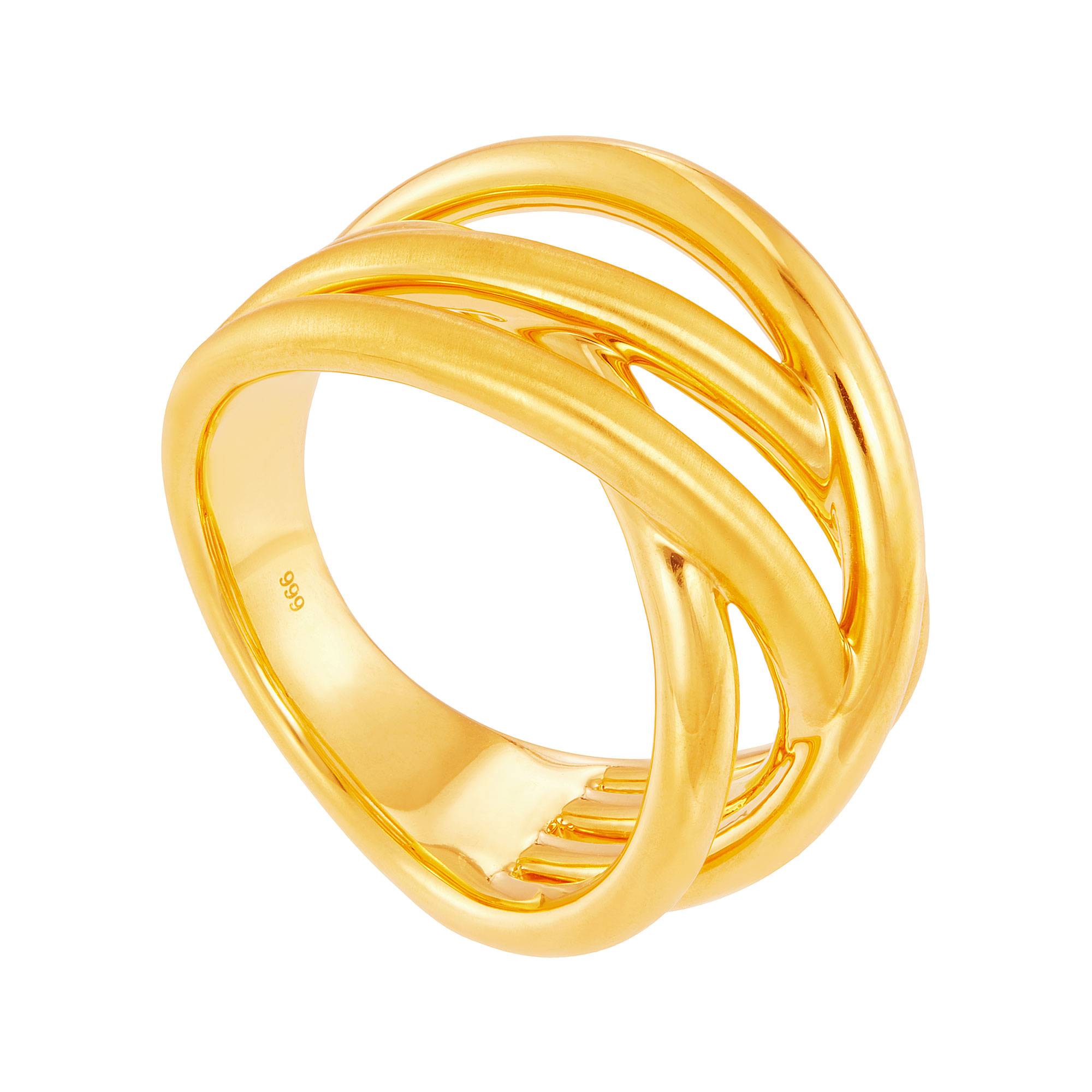 999/24K Yellow Gold Ring 9GR00201024