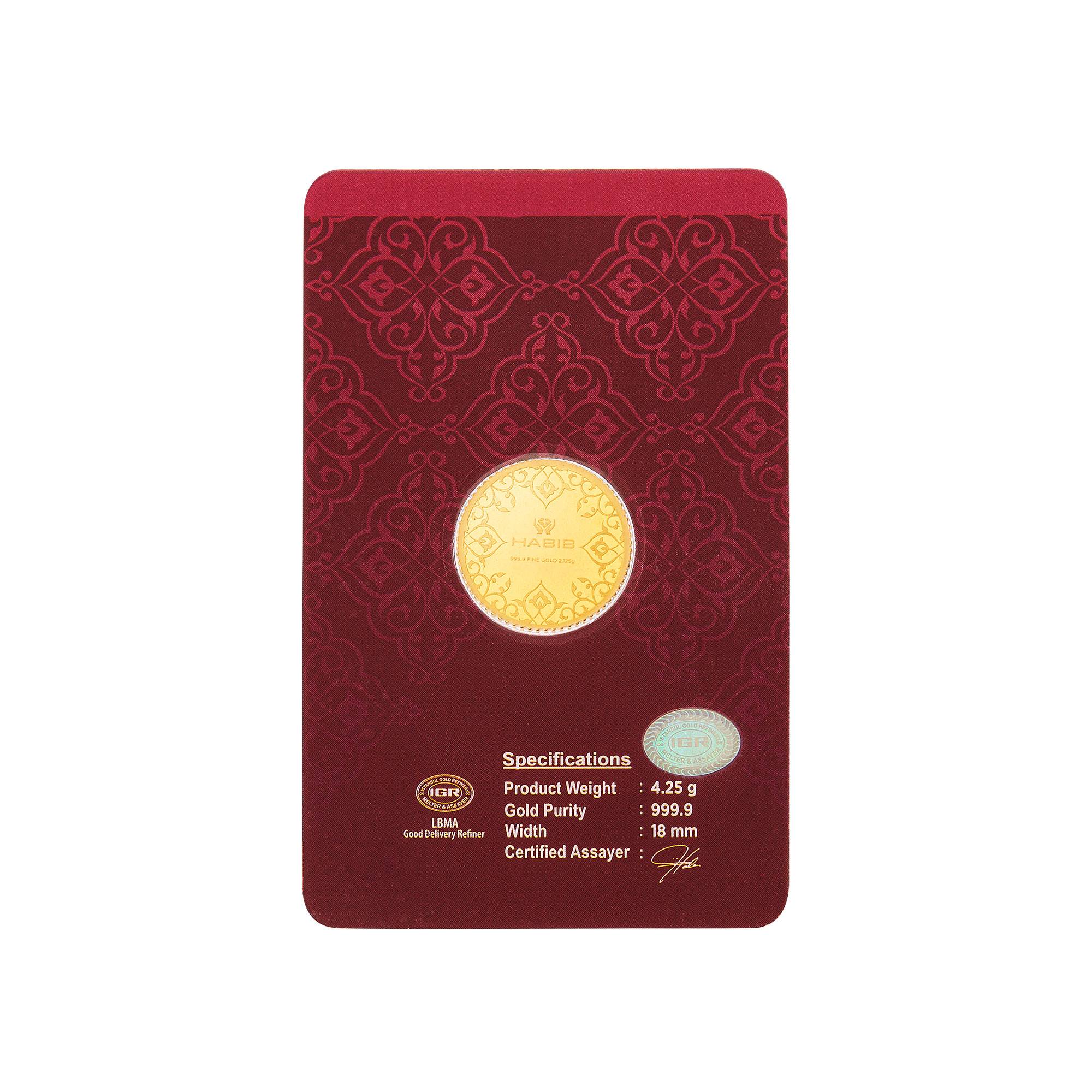 1 Dinar 4.25g 999.9 Gold (Rumi) - Accredited By London Bullion Market ...
