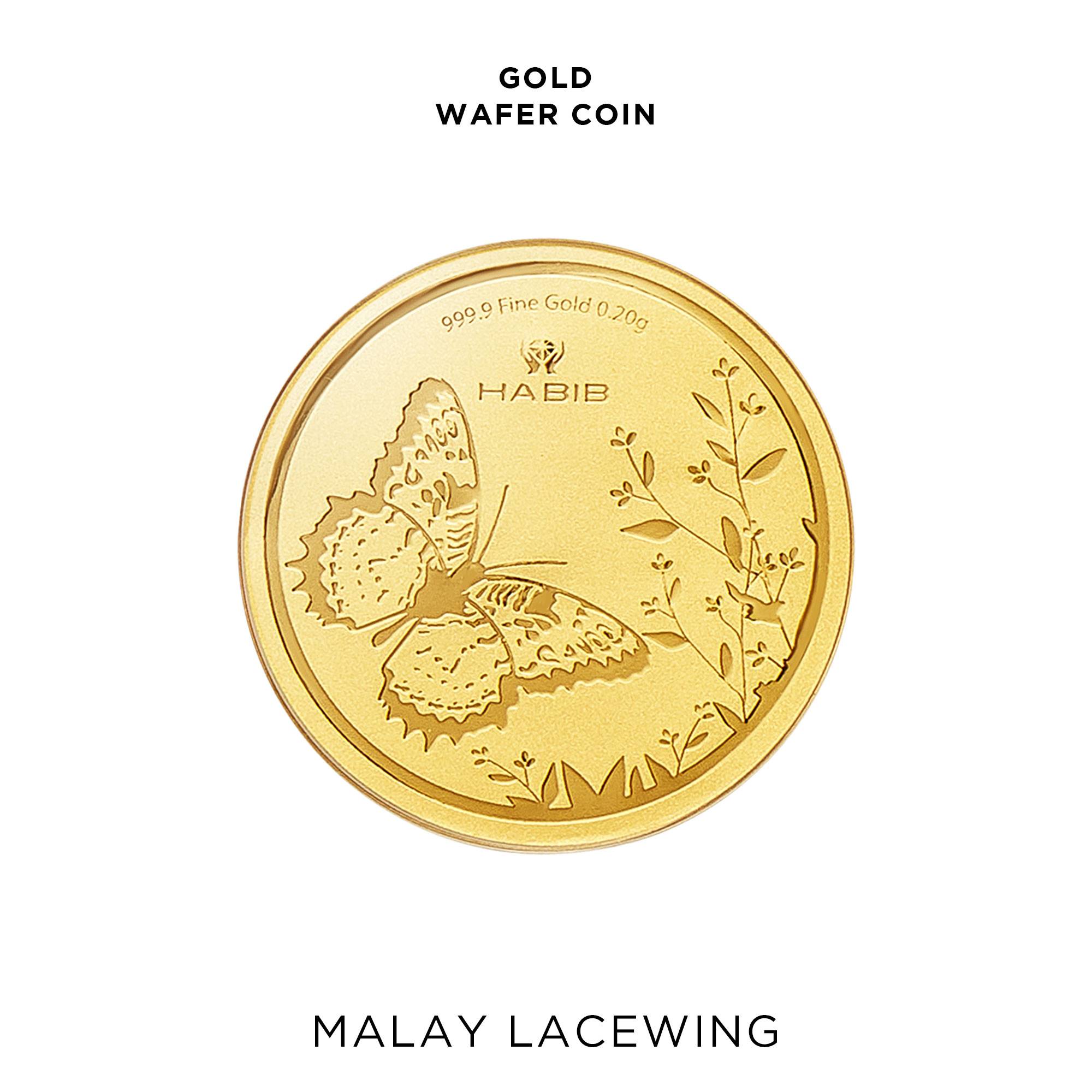 HABIB Butterfly 2.0 Collection | 999.9 Gold Wafer Coin (0.40g)