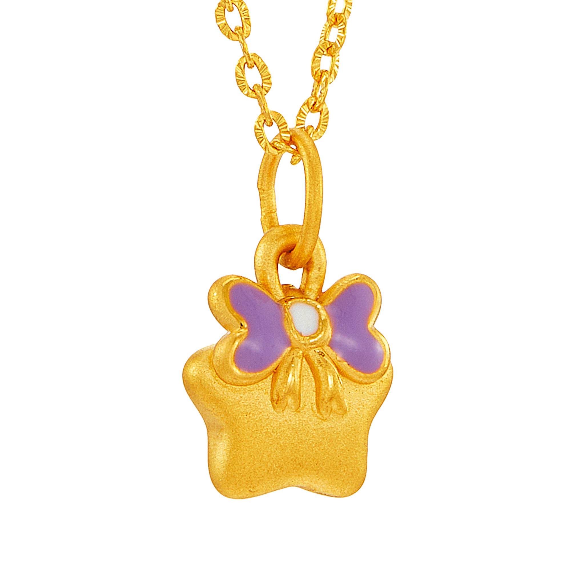 999/24K Yellow Gold Pendant WWGP12 (24K Gold)