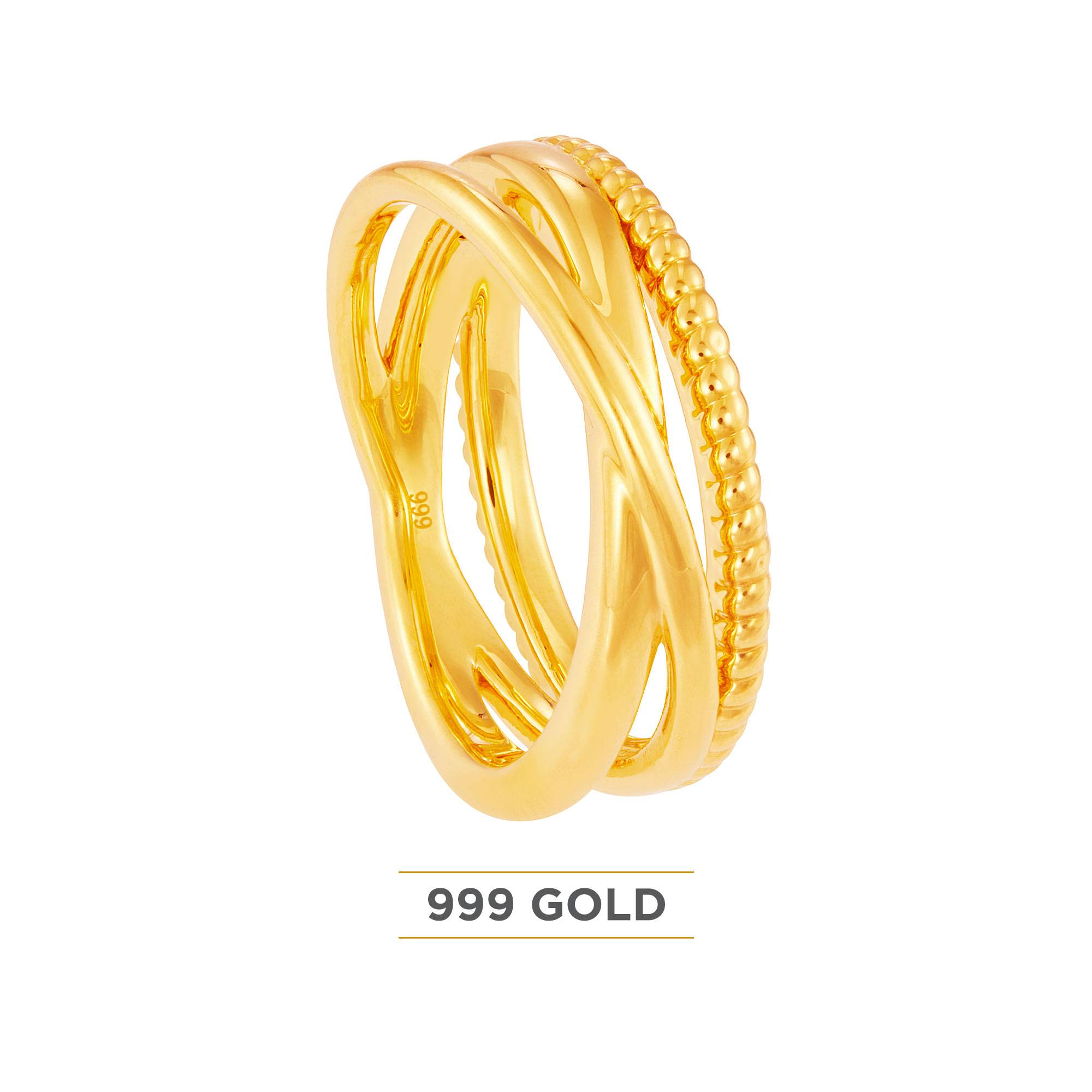 999/24K Yellow Gold Ring 9GR00091024