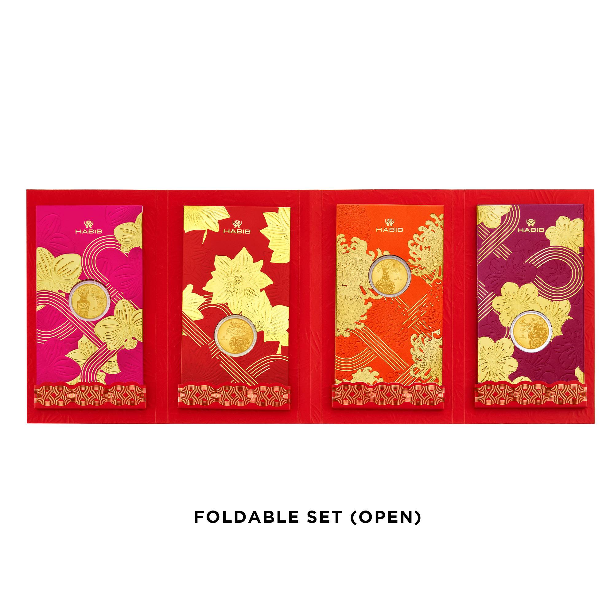 HABIB Four Seasons Collection Set | 999.9 Gold Wafer Coin (0.80g)