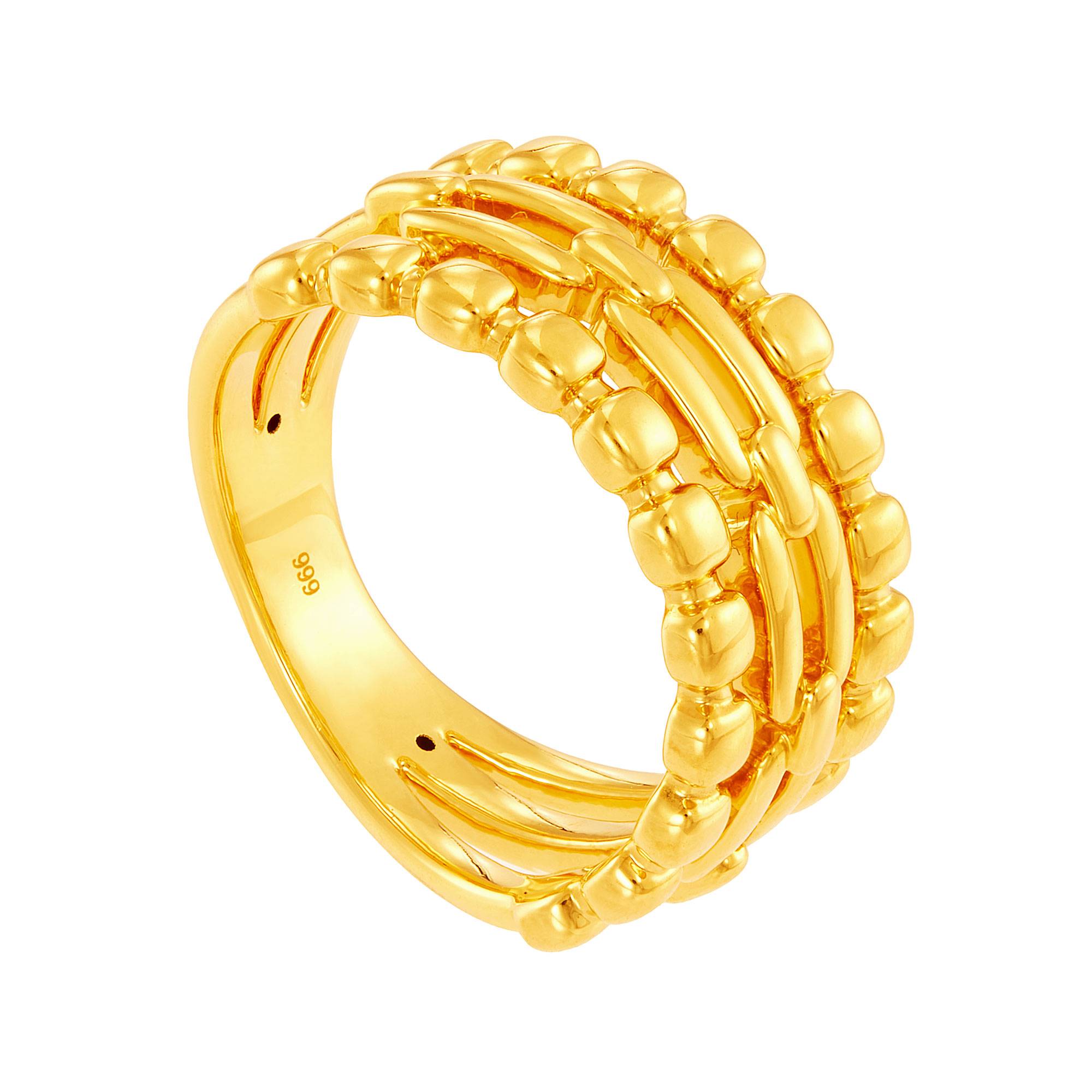 999/24K Yellow Gold Ring 9GR00341124