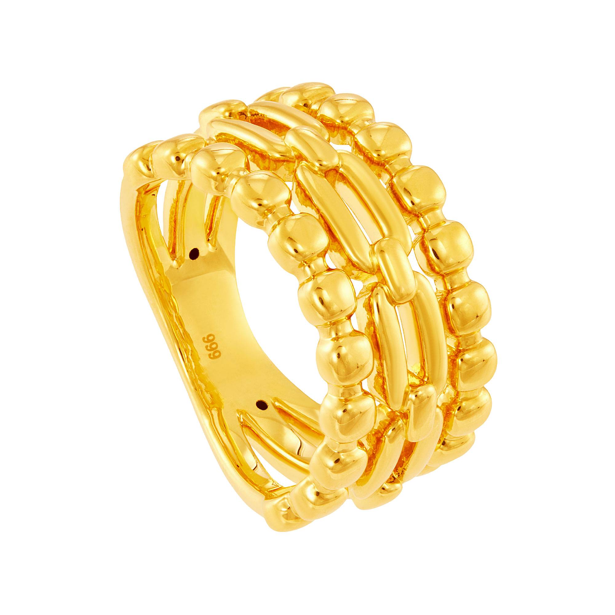 999/24K Yellow Gold Ring 9GR00341124