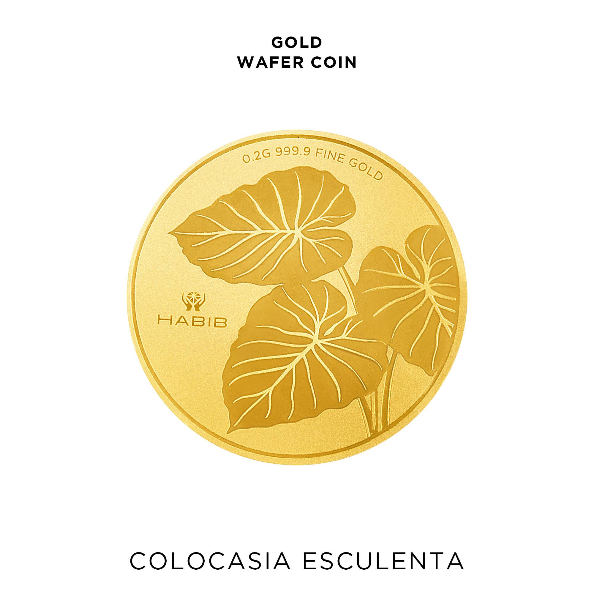 HABIB Tropical Plant Collection | 999.9 Gold Wafer Coin (0.20g)