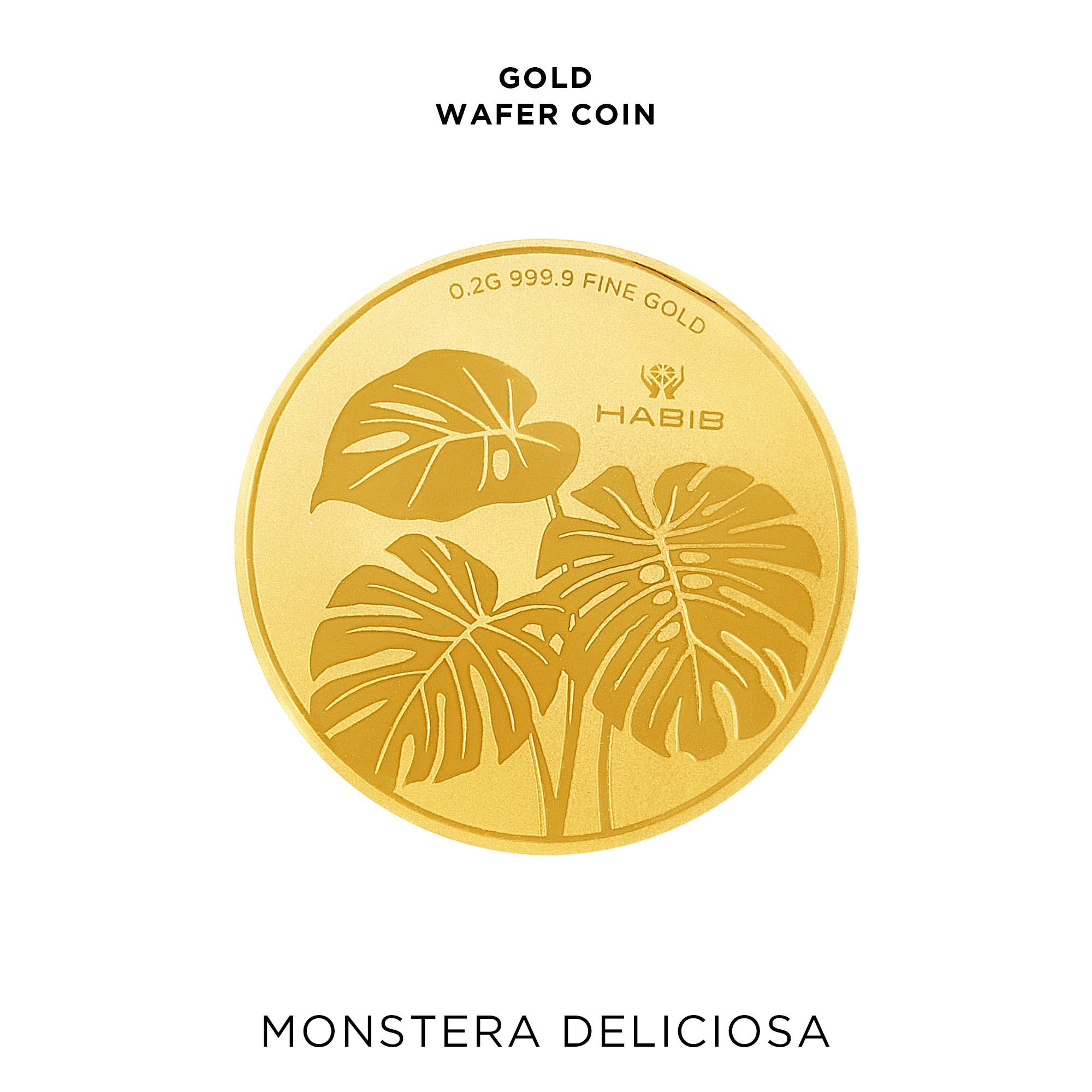 HABIB Tropical Plant Collection | 999.9 Gold Wafer Coin (0.20g)