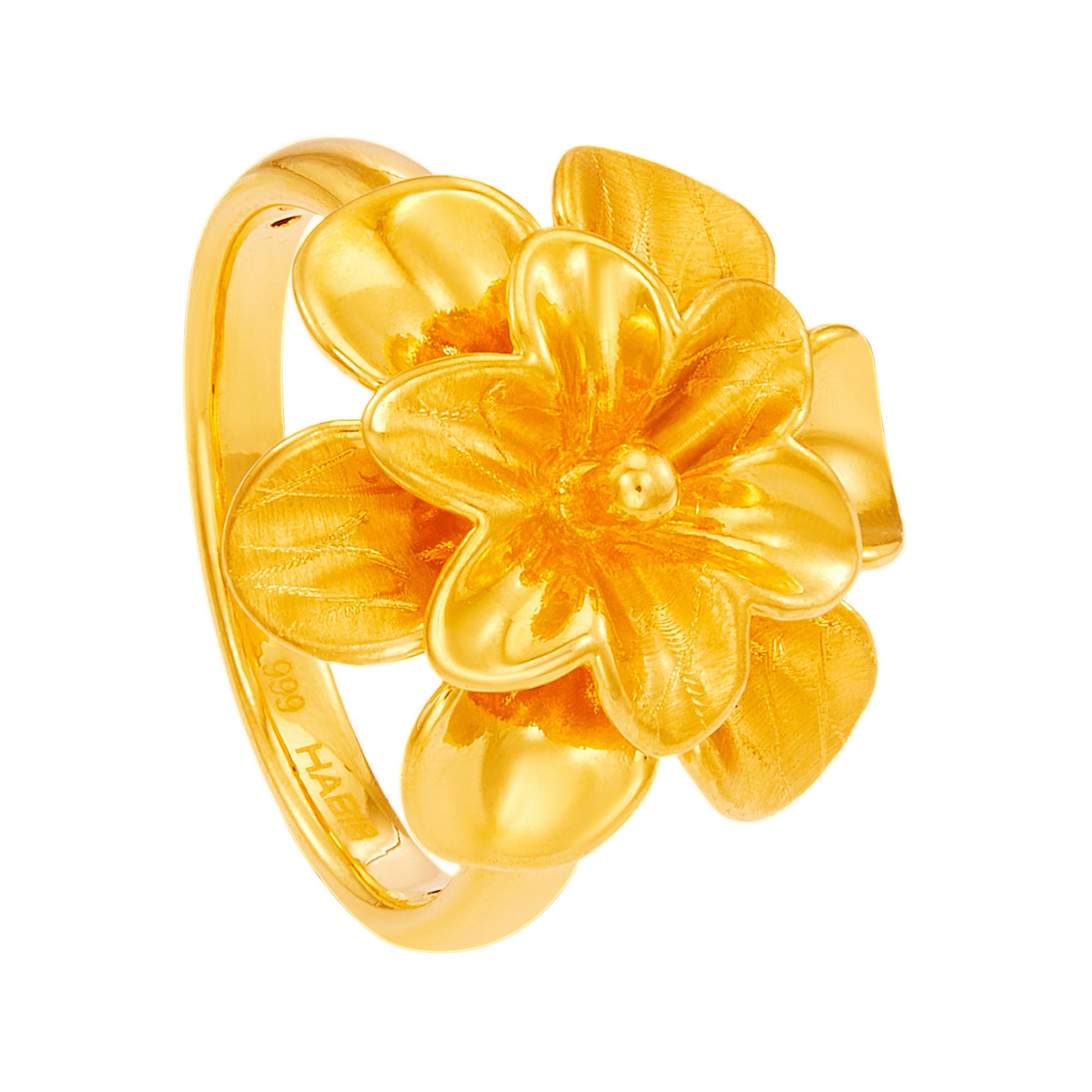 999/24K Yellow Gold Ring (Flower) 9GR00231024