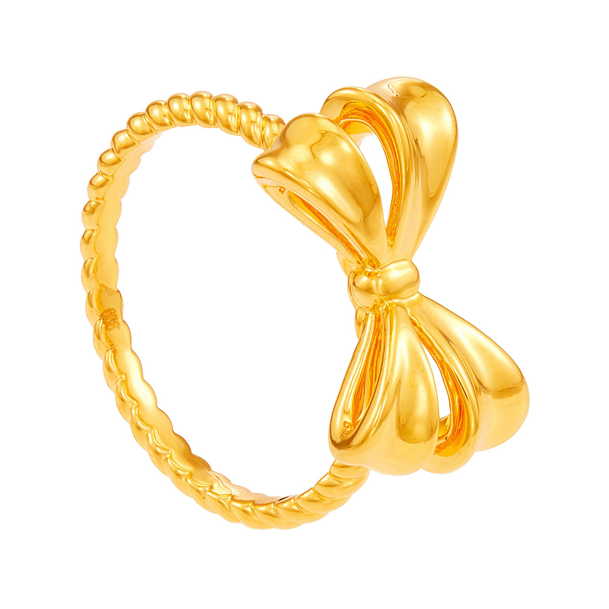 999/24K Yellow Gold Ring (Ribbon) 9GR00561224