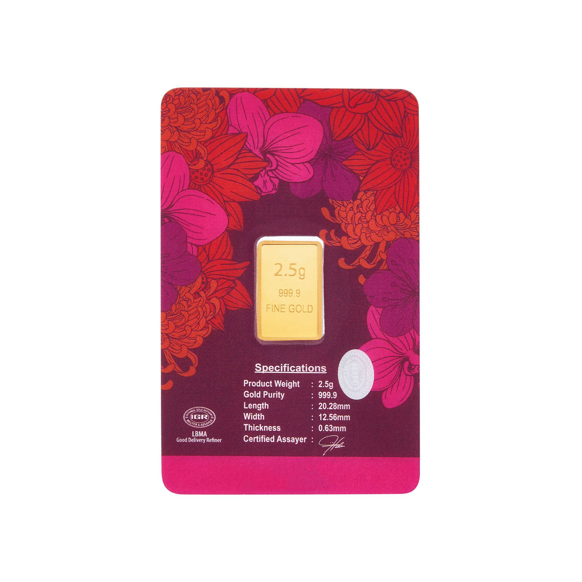 HABIB 2.5g 999.9 Gold Bar (Four Seasons) - Accredited By London Bullion Market Association (LBMA)