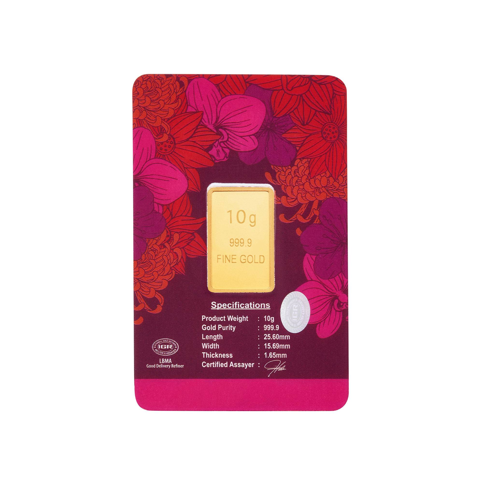 HABIB 10g 999.9 Gold Bar (Four Seasons) - Manufactured By LBMA Goods ...