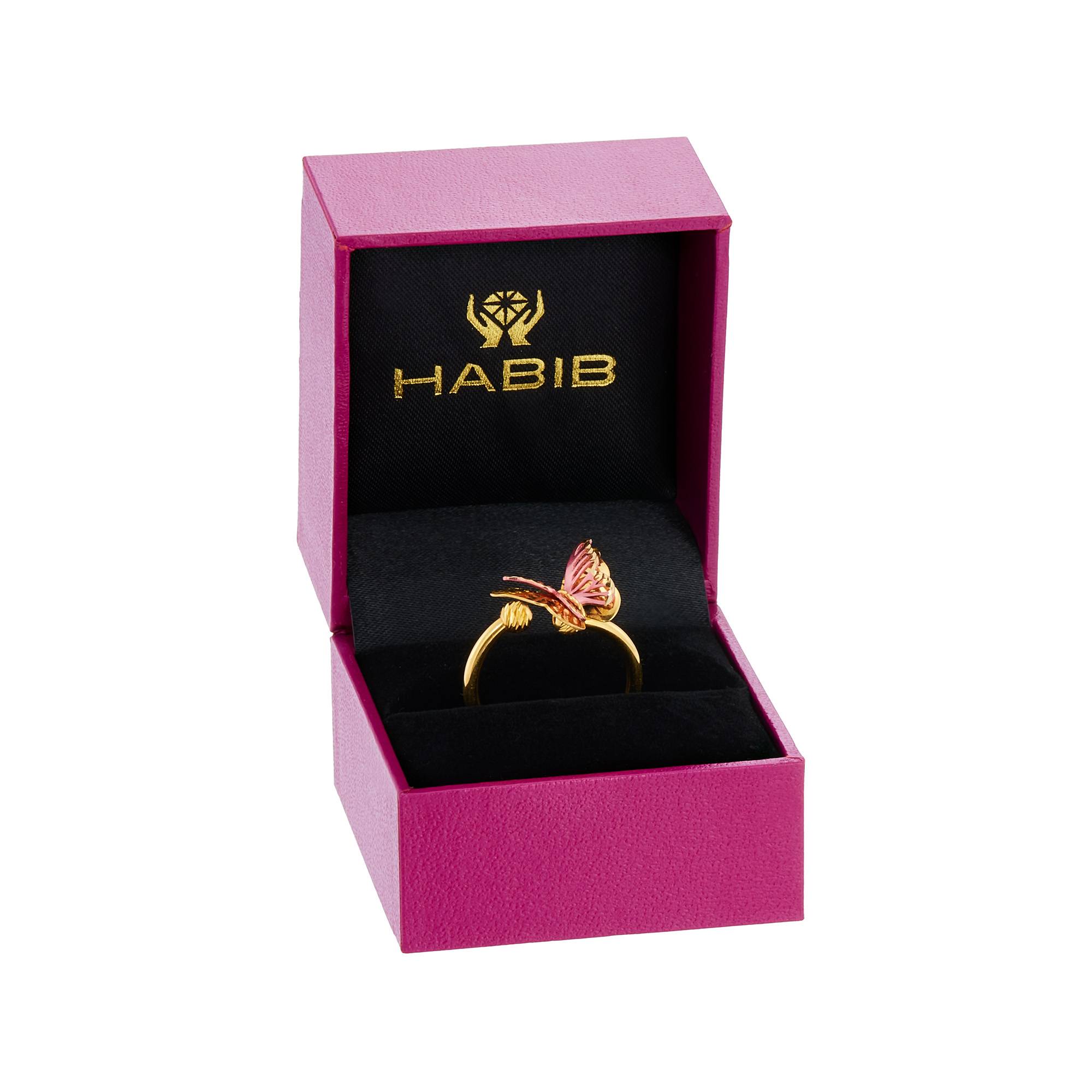 Oro Italia 916 Yellow Gold Ring GR55840824(RED) (22K Gold)