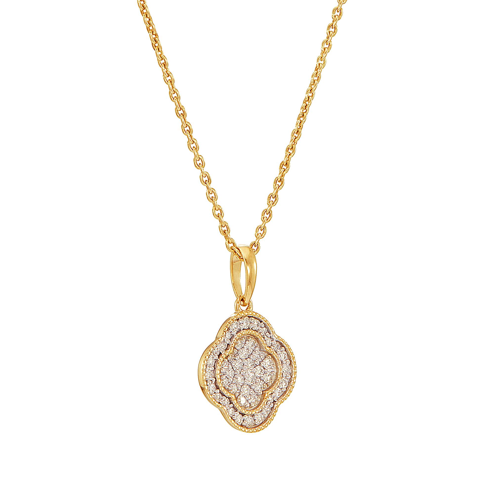 Diamond Necklace in 375/9K Yellow Gold 270530924(N)