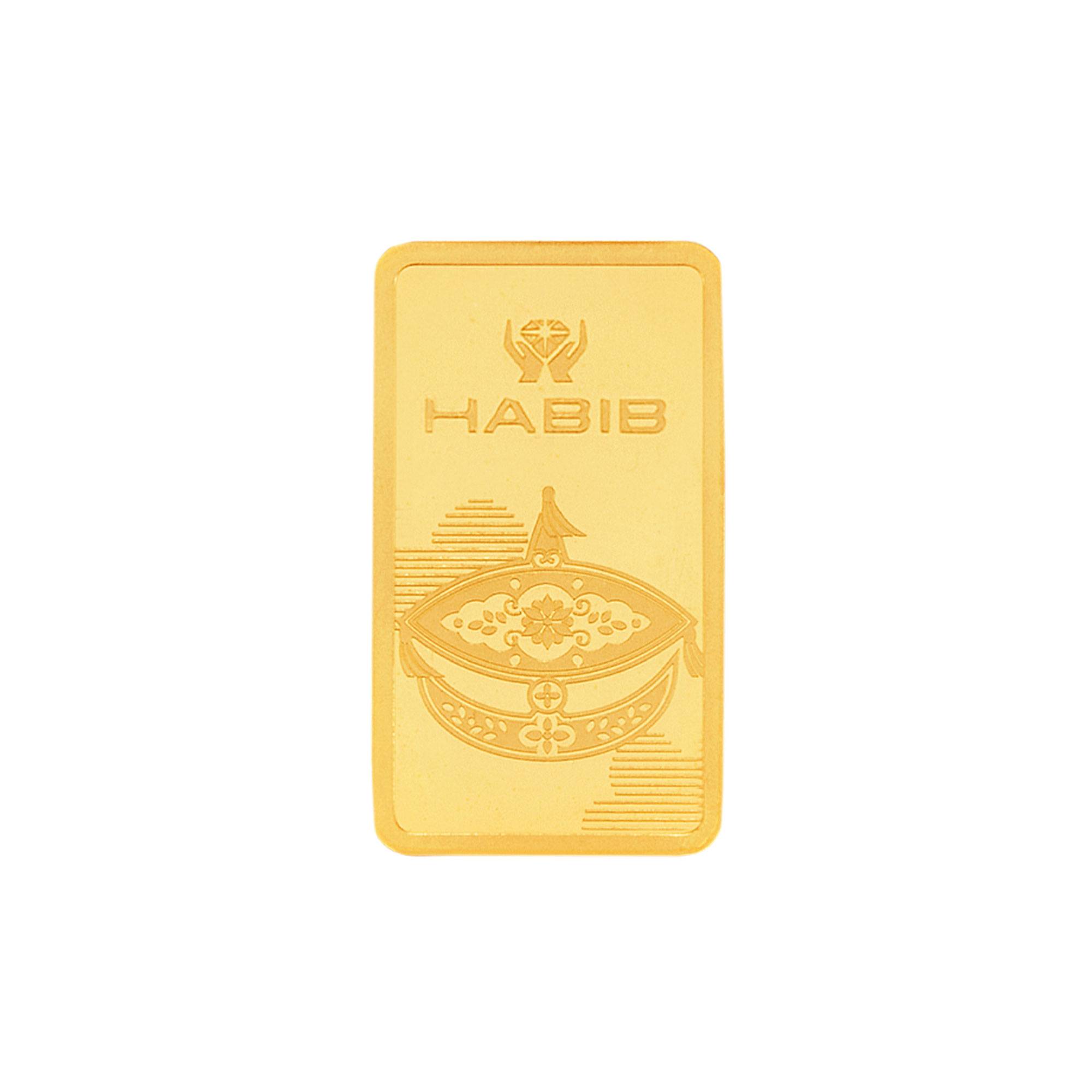 HABIB 1g 999.9 Gold Bar (Wau) - Manufactured By LBMA Goods Delivery Refiner